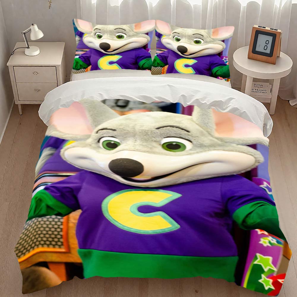 Chuck e Cheese Toddler Bedding Set Comforter Girls Boys Pillow Gifts ...