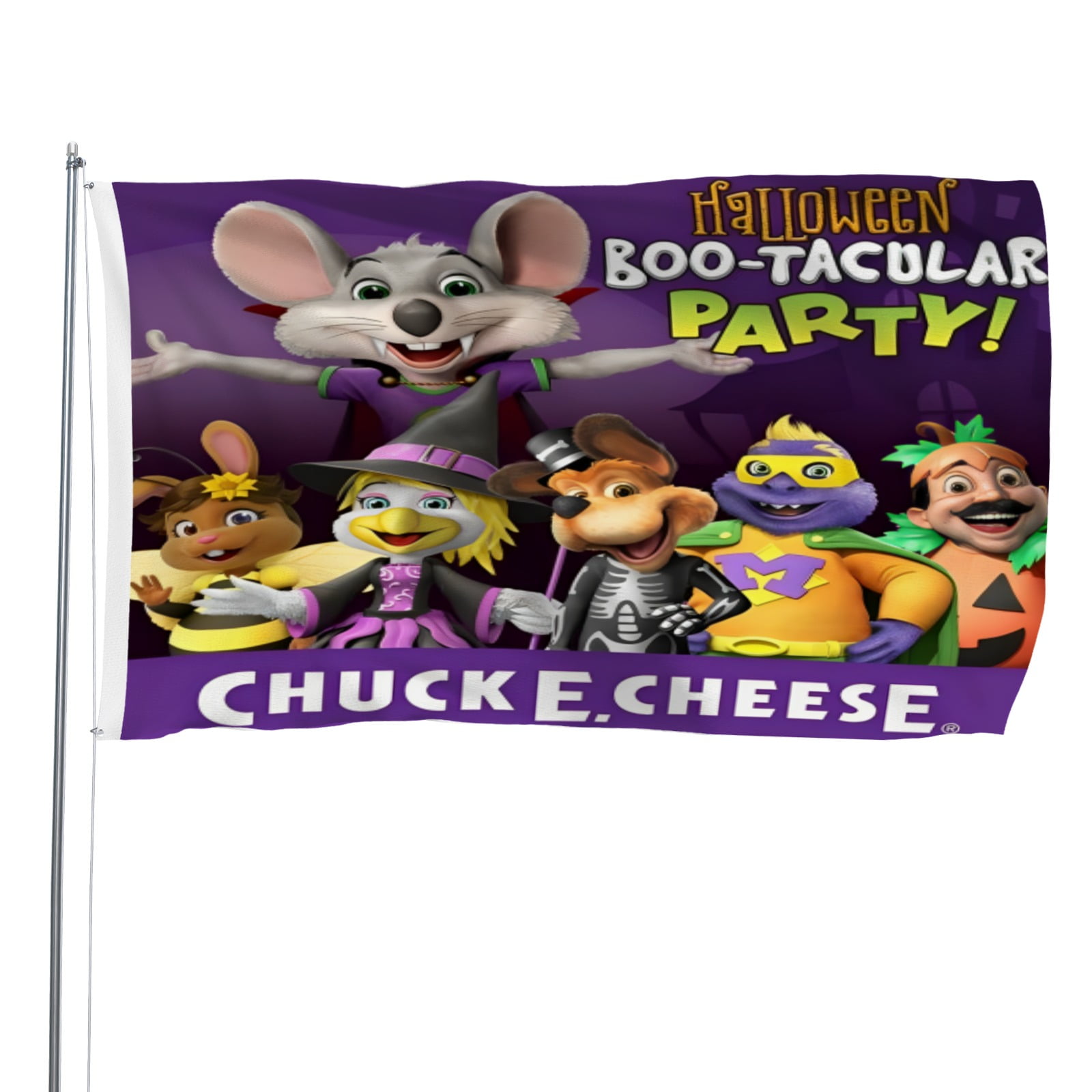 Chuck e Cheese flag perfect for outdoor decoration, can be hung indoors, outdoor lawn, balcony ...