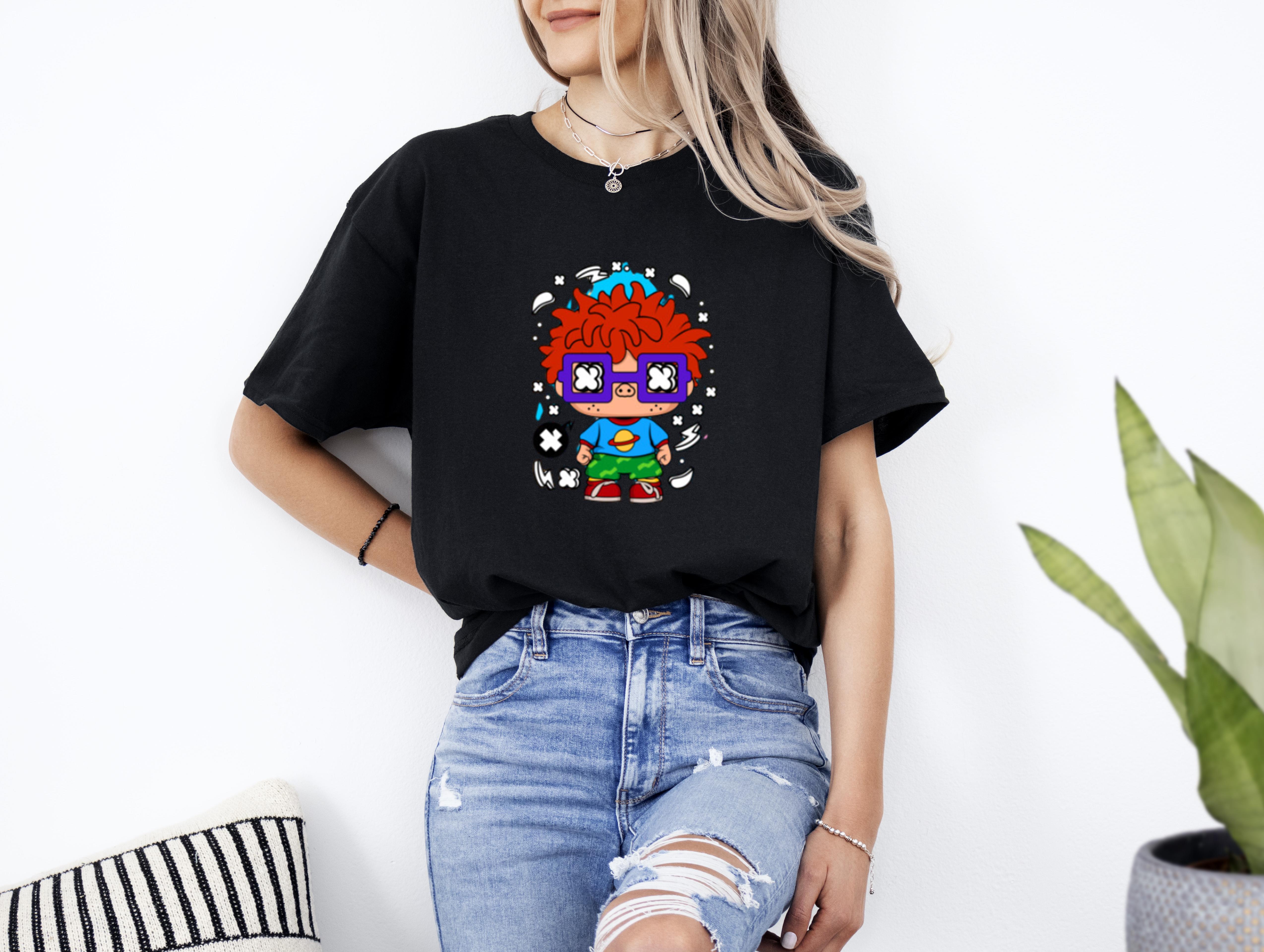 Chuckie Finster Baby Chibi Art 90s Cartoon Nostalgic Unisex T-Shirt, up ...