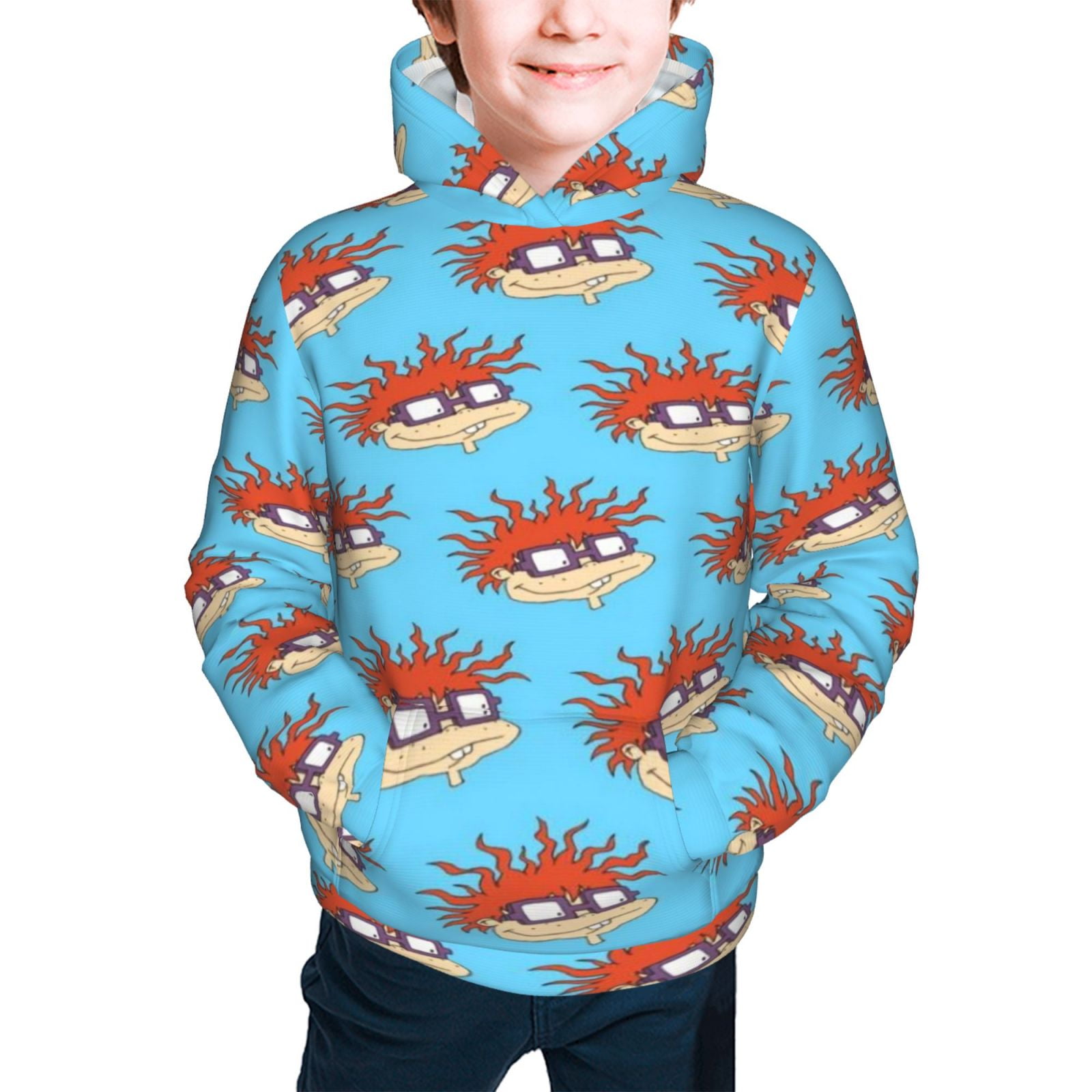 Chuckie Finster Hoodie Boys Girls 3d Graphic Hoodies Novelty Hooded Pullover With Pocket Spring ...