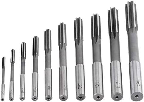 Chucking Reamer Set, 10pcs H7 Machine Cutter Straight Chucking Milling ...