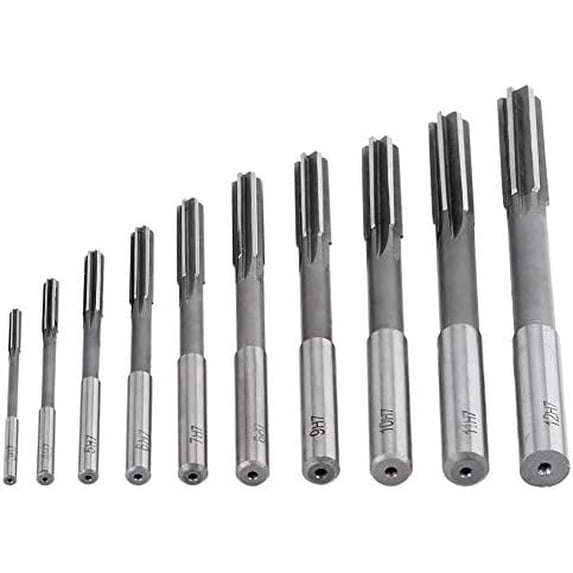Chucking Reamer Set, 10pcs H7 Machine Cutter Straight Chucking Milling ...
