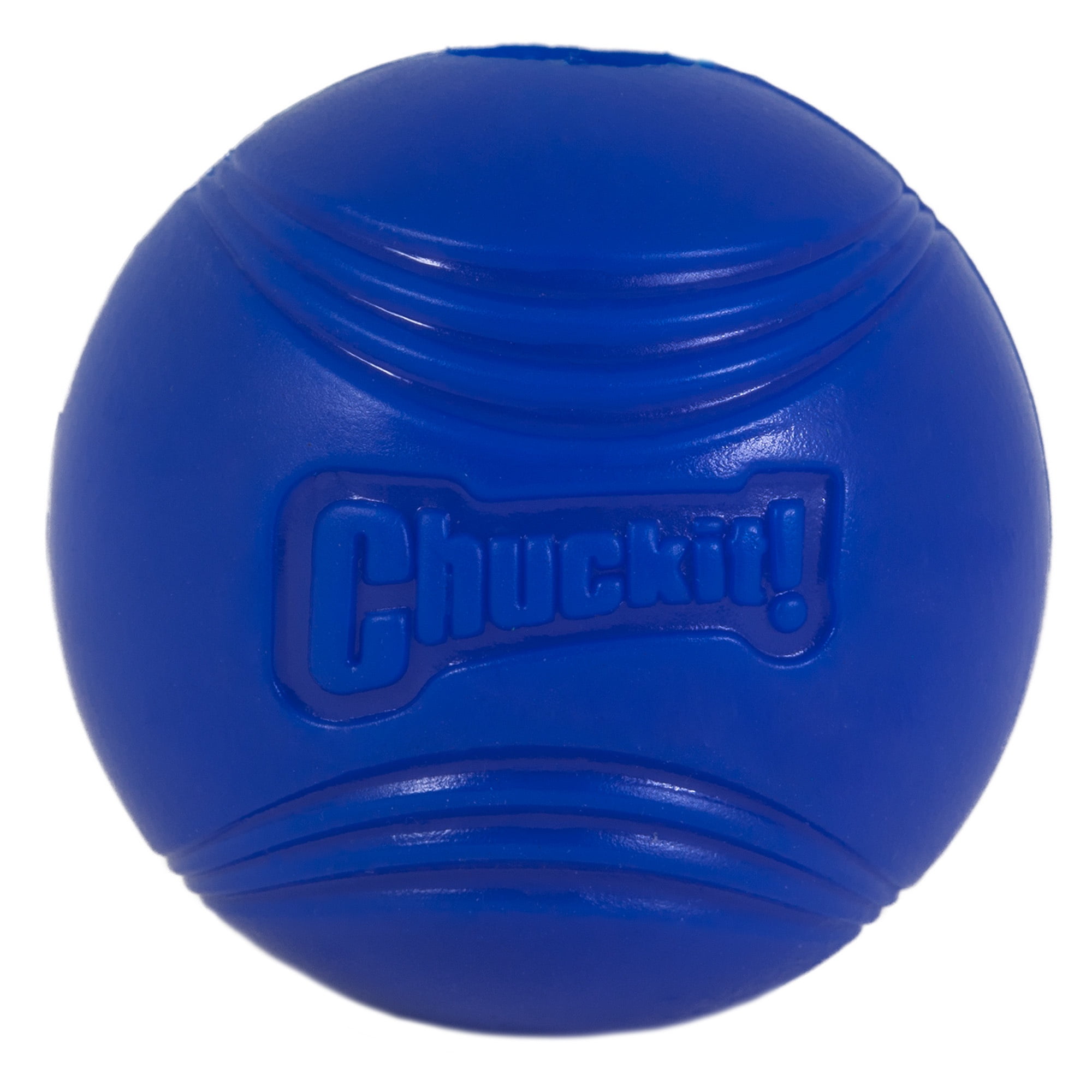 Chuckit! Crunch Ball Rubber Dog Ball Fetch Dog Toy, Blue, Medium 2.5 ...