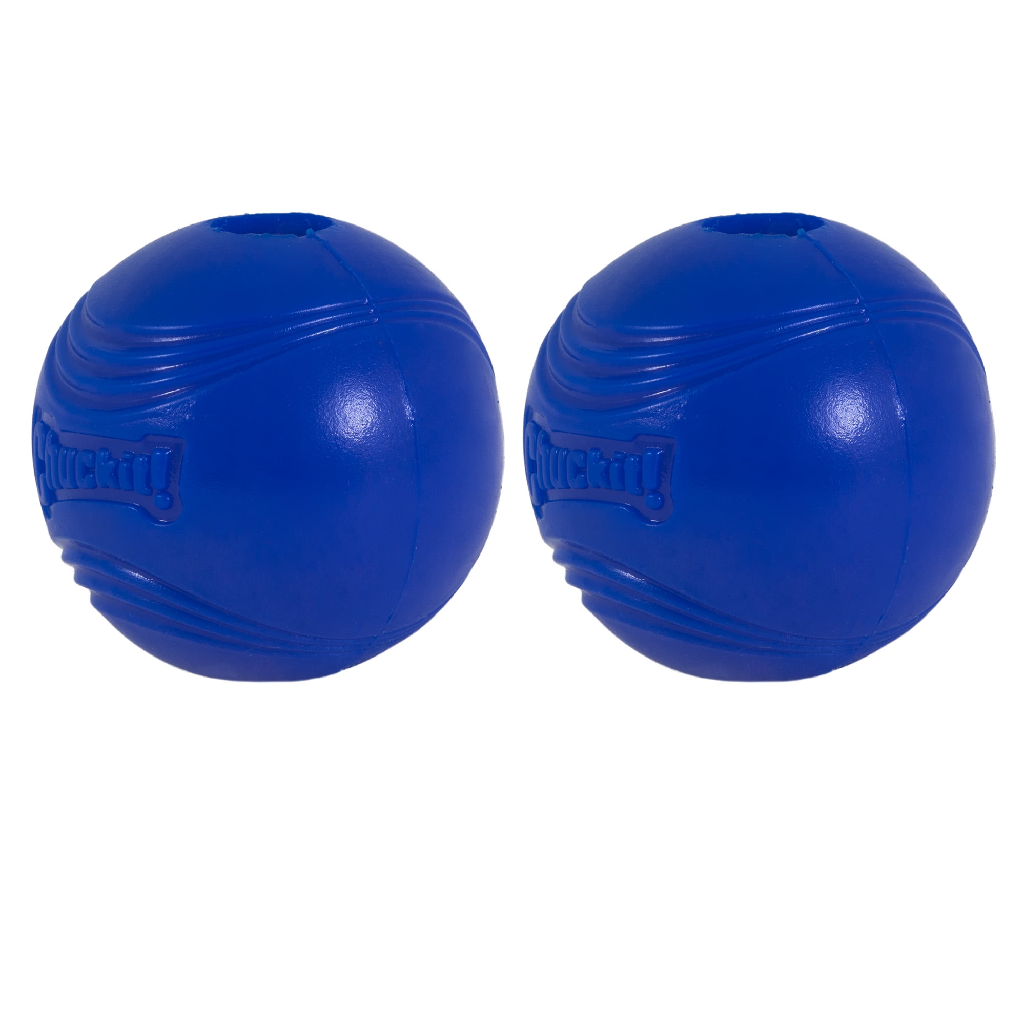 Chuckit! Crunch Ball Rubber Dog Ball Fetch Dog Toy, Blue, Medium 2.5 ...