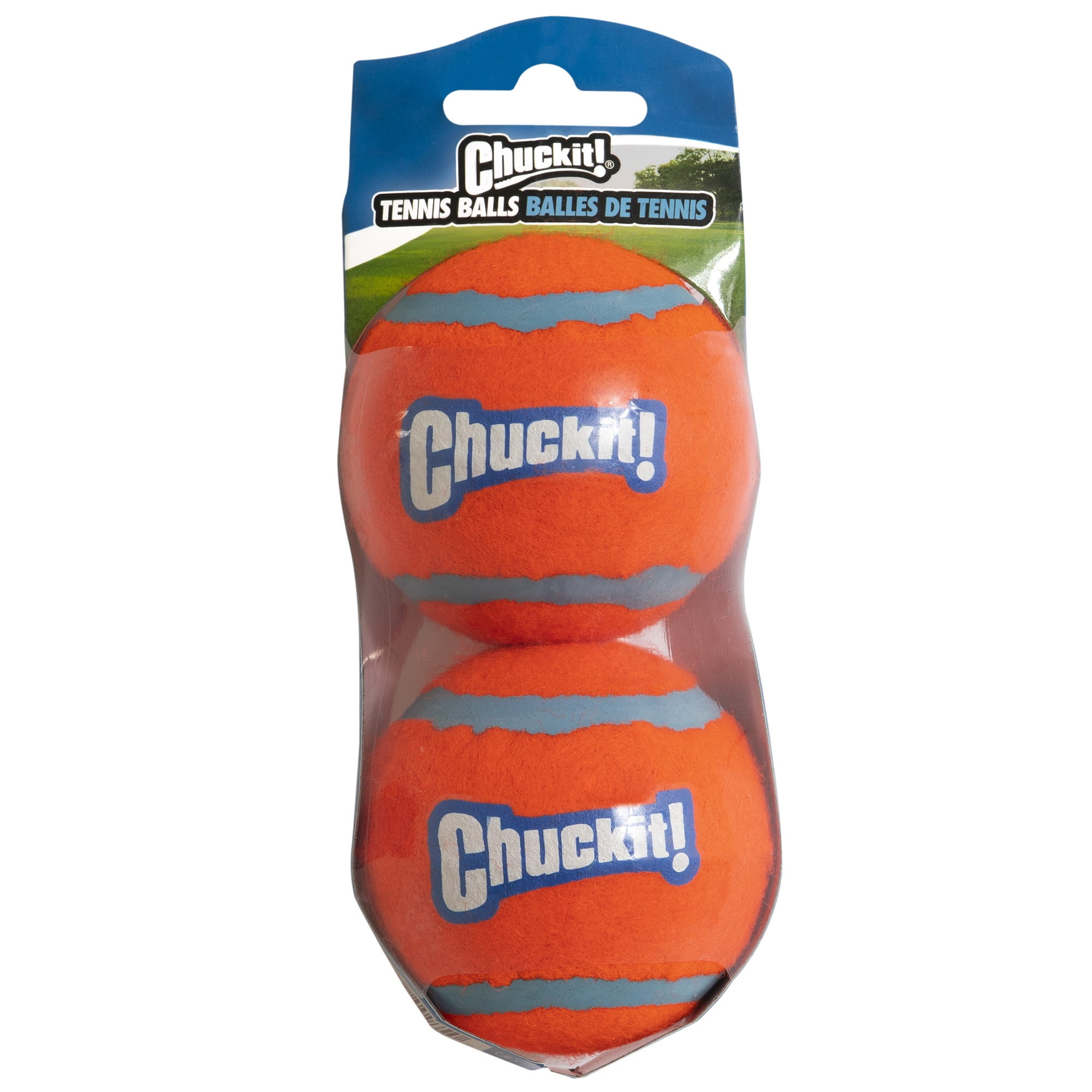 Chuckit!® Tennis Balls Rubber Fetch Dog Toy, Medium 2.5" for Dogs 20 to ...