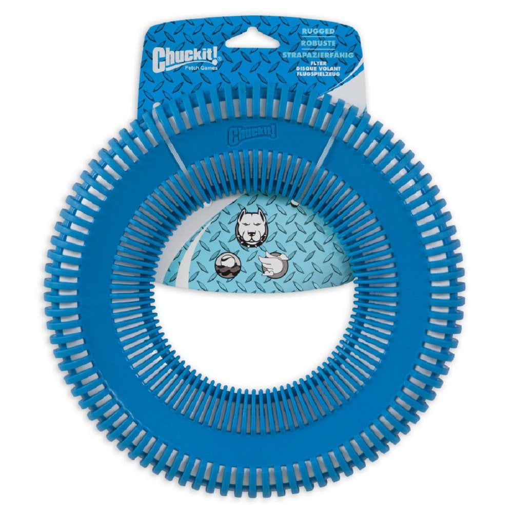 Chuckit! Rugged Flyer Disc Rubber Dog Toy Medium Assorted for Fetch and ...