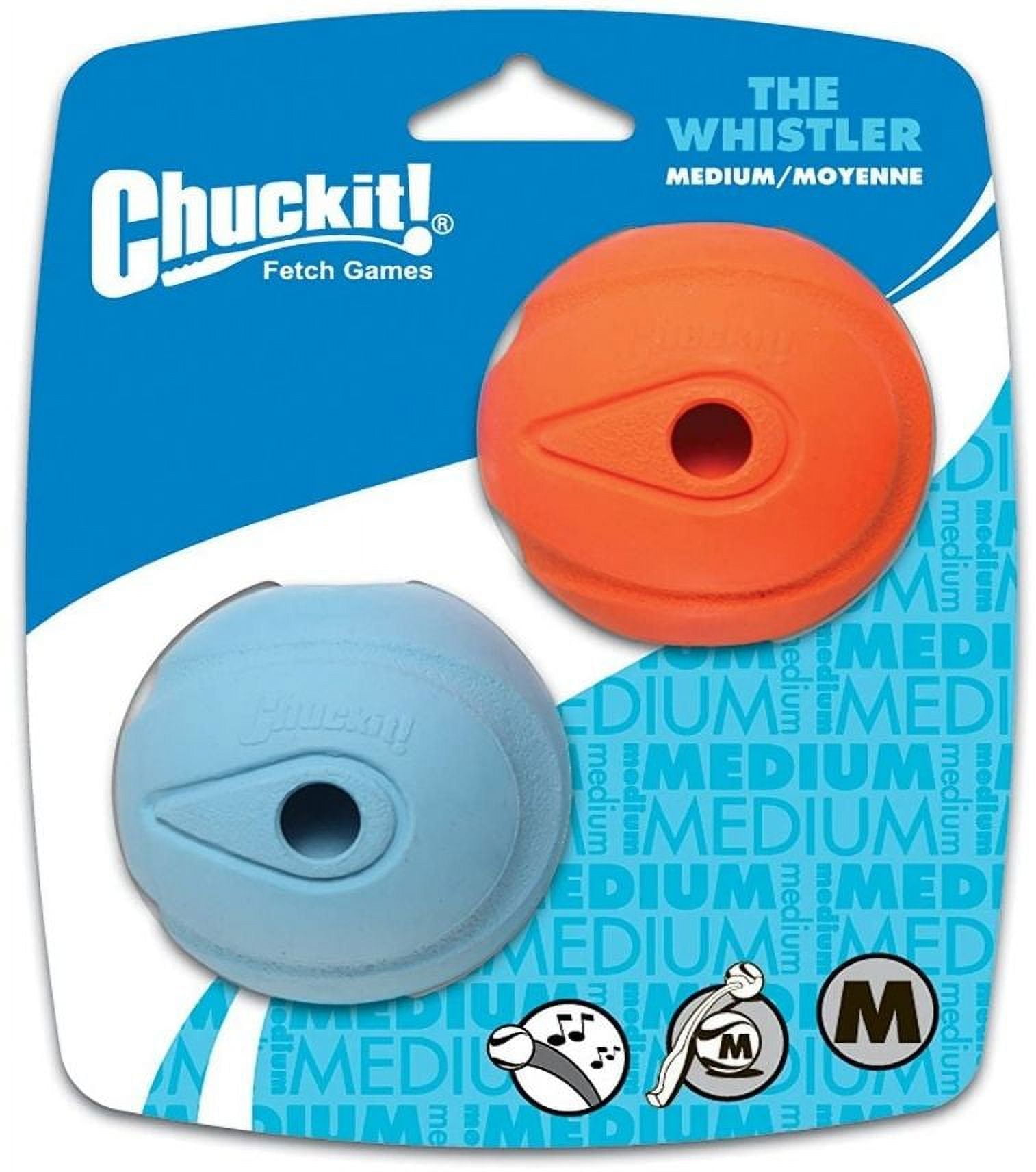 Chuckit The Whistler Chuck-It Ball [Dog, Toys Rubber & Cressite] Medium ...