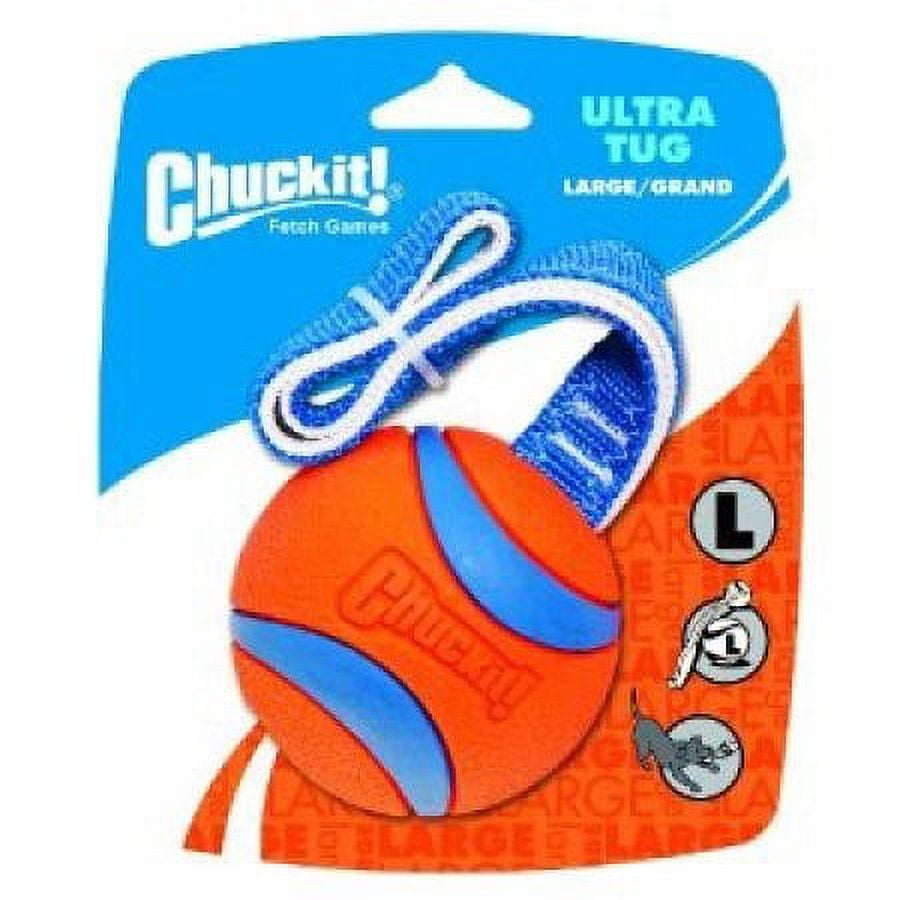 Chuckit! Ultra Fetch Rugged Rubber Dog Ball Tug Toy, for Dogs 60-100 lb ...