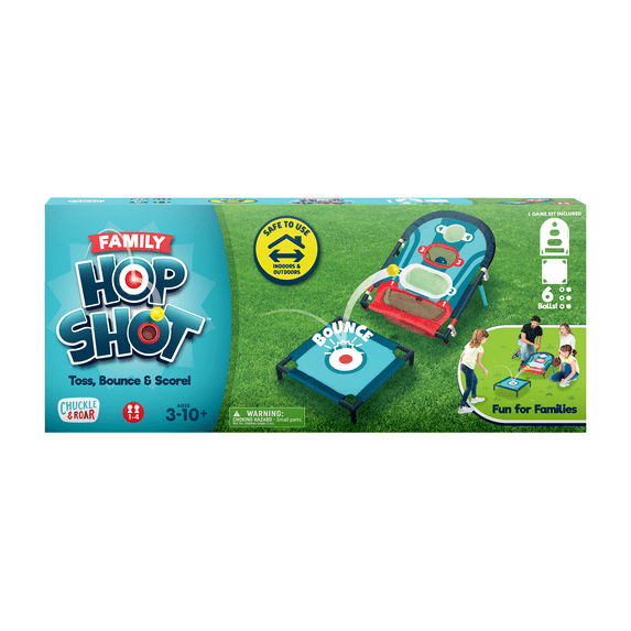 Chuckle & Roar Family Hop Shot Outdoor Lawn Game for Children Ages 3-10 ...
