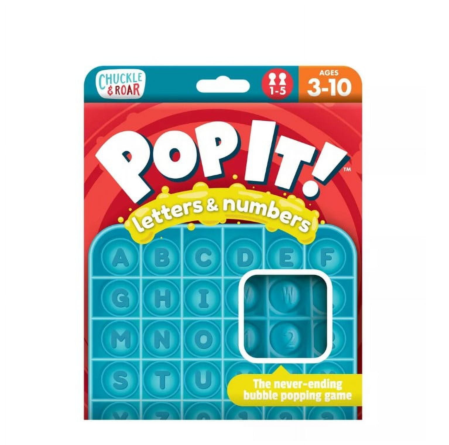 Chuckle & Roar Pop It! Math Bubble, Letters and Numbers Educational ...