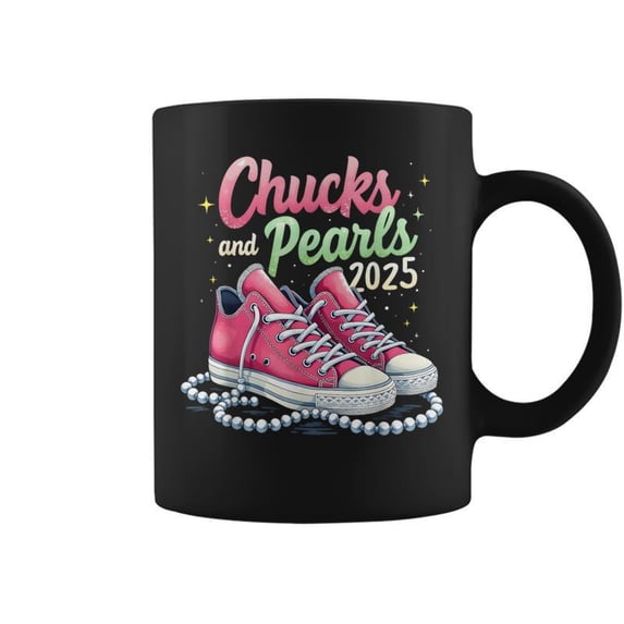 Chucks And Pearls 2025 Happy New Year 2025 Coffee Mugs - Walmart.com