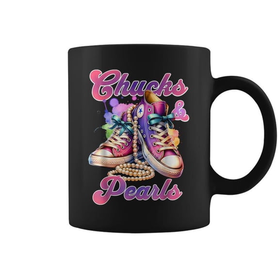 Chucks And Pearls Shoes Harris Coffee Mugs - Walmart.com