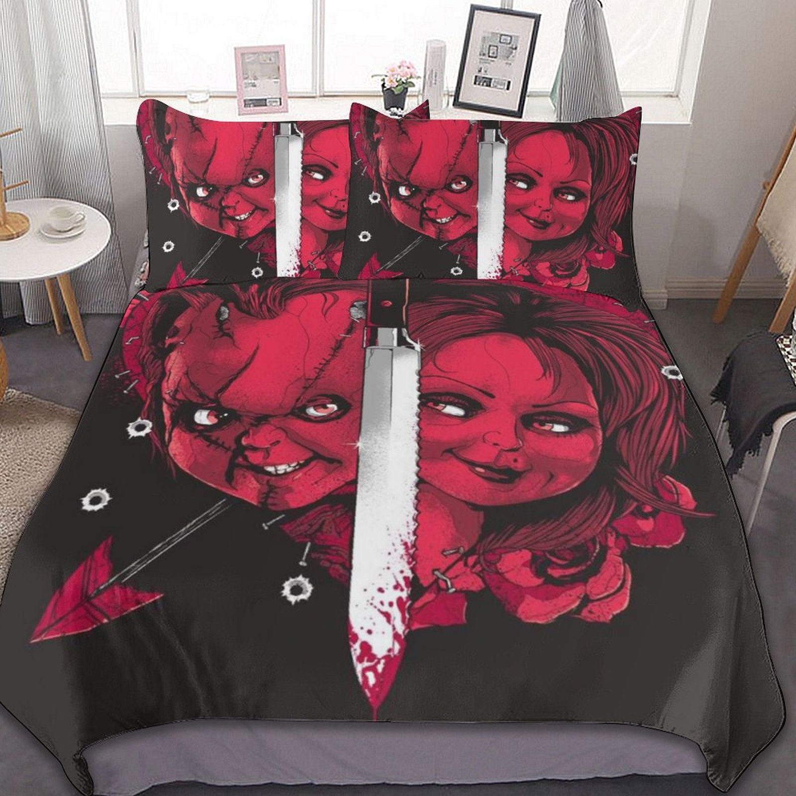 Chucky 3 Piece Bedding Sets Decor Comforter Sets With One Duvet Cover ...