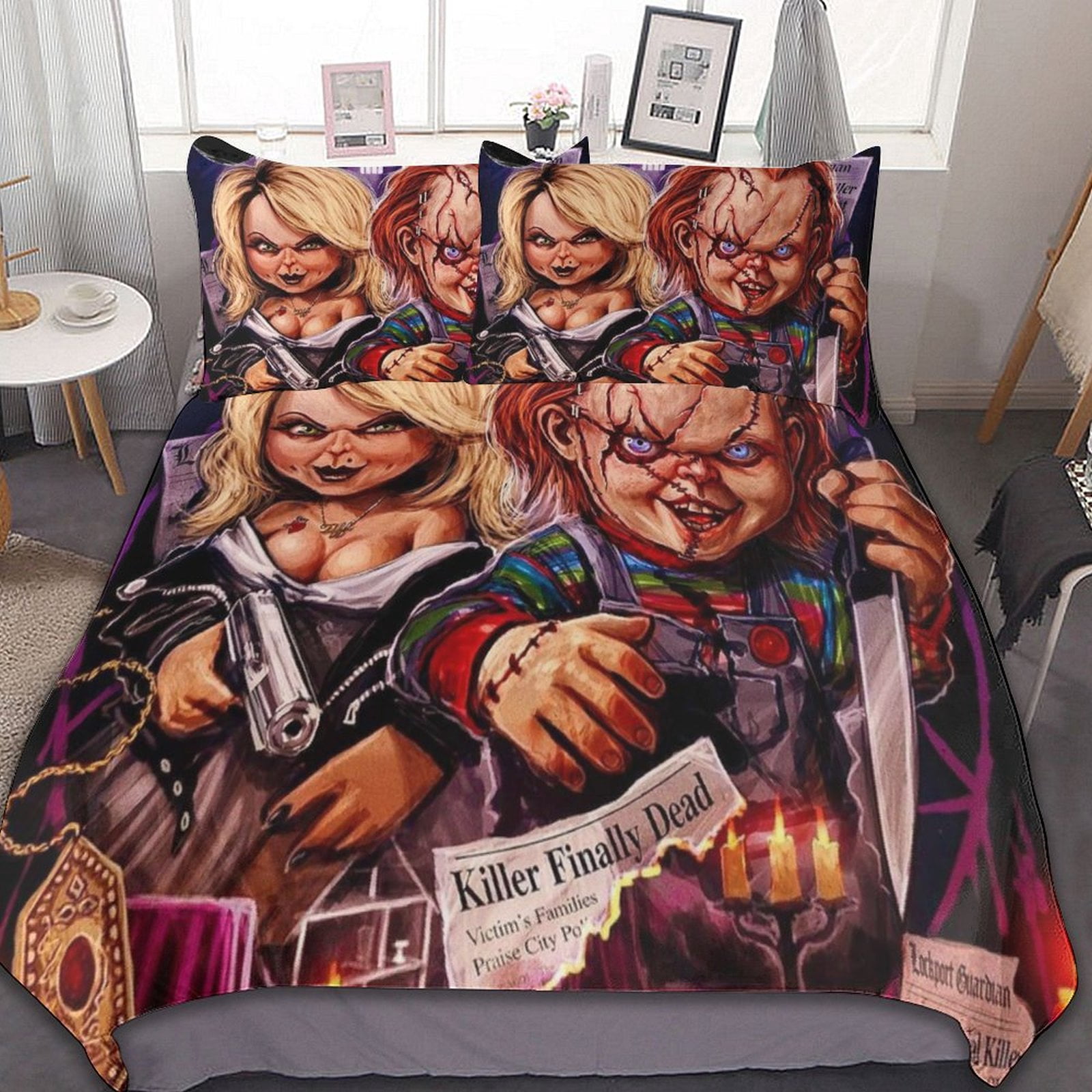 Child Chucky 3 Piece Bedding Sets Decor Comforter Sets With One Duvet ...