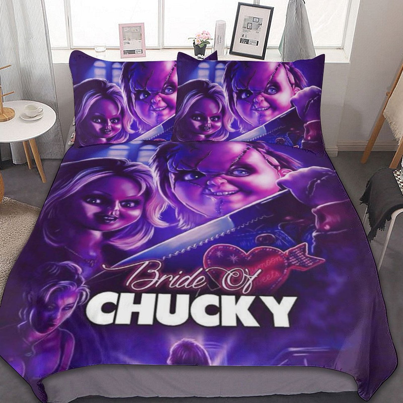 Chucky 3 Piece Bedding Sets Decor Comforter Sets With One Duvet Cover ...