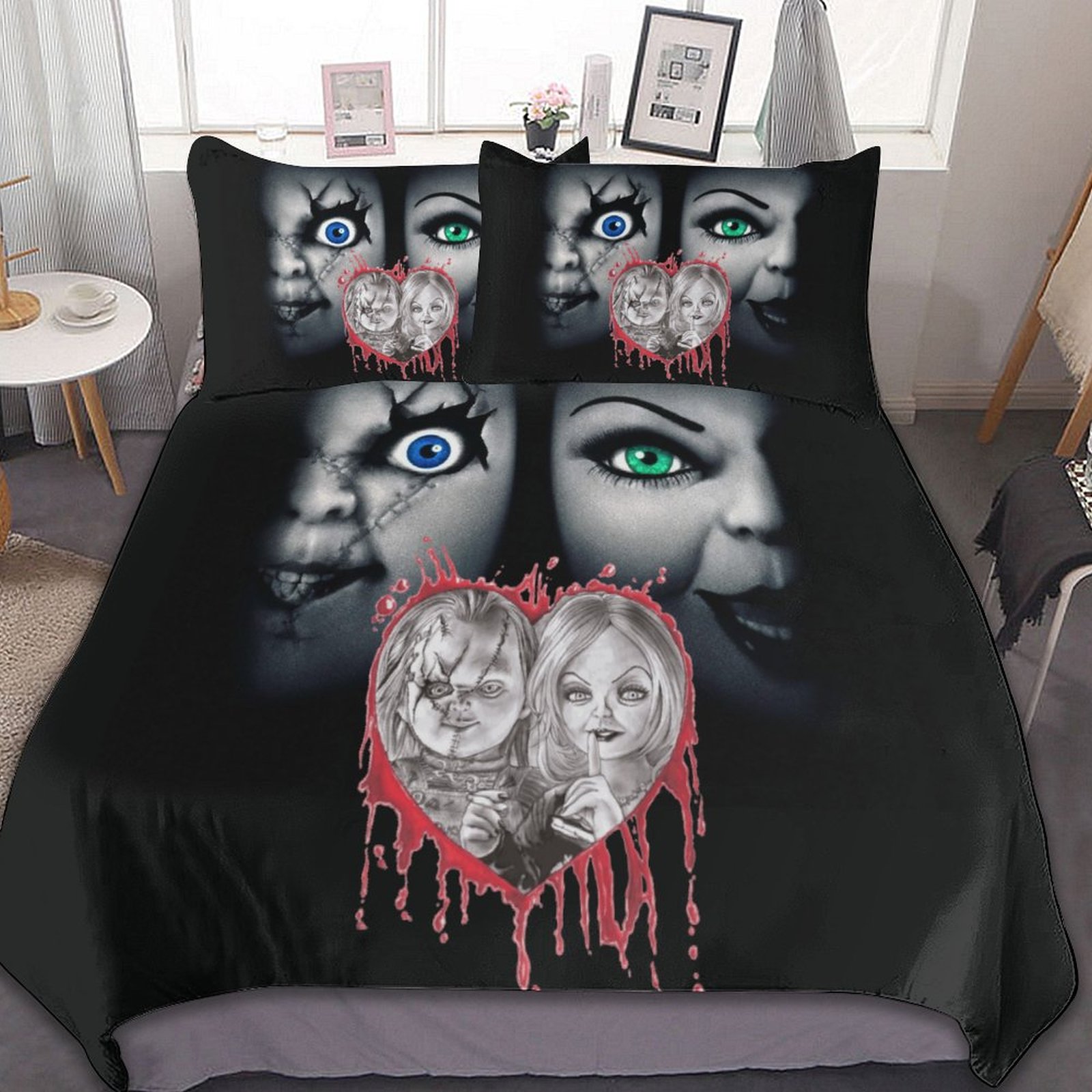 Chucky 3 Piece Bedding Sets Decor Comforter Sets With One Duvet Cover ...