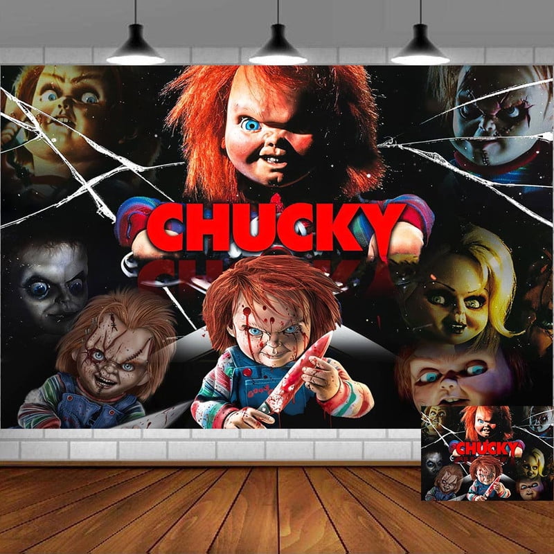 Chucky Backdrop Banner Party Supplies Poster Movie Theme Background for ...