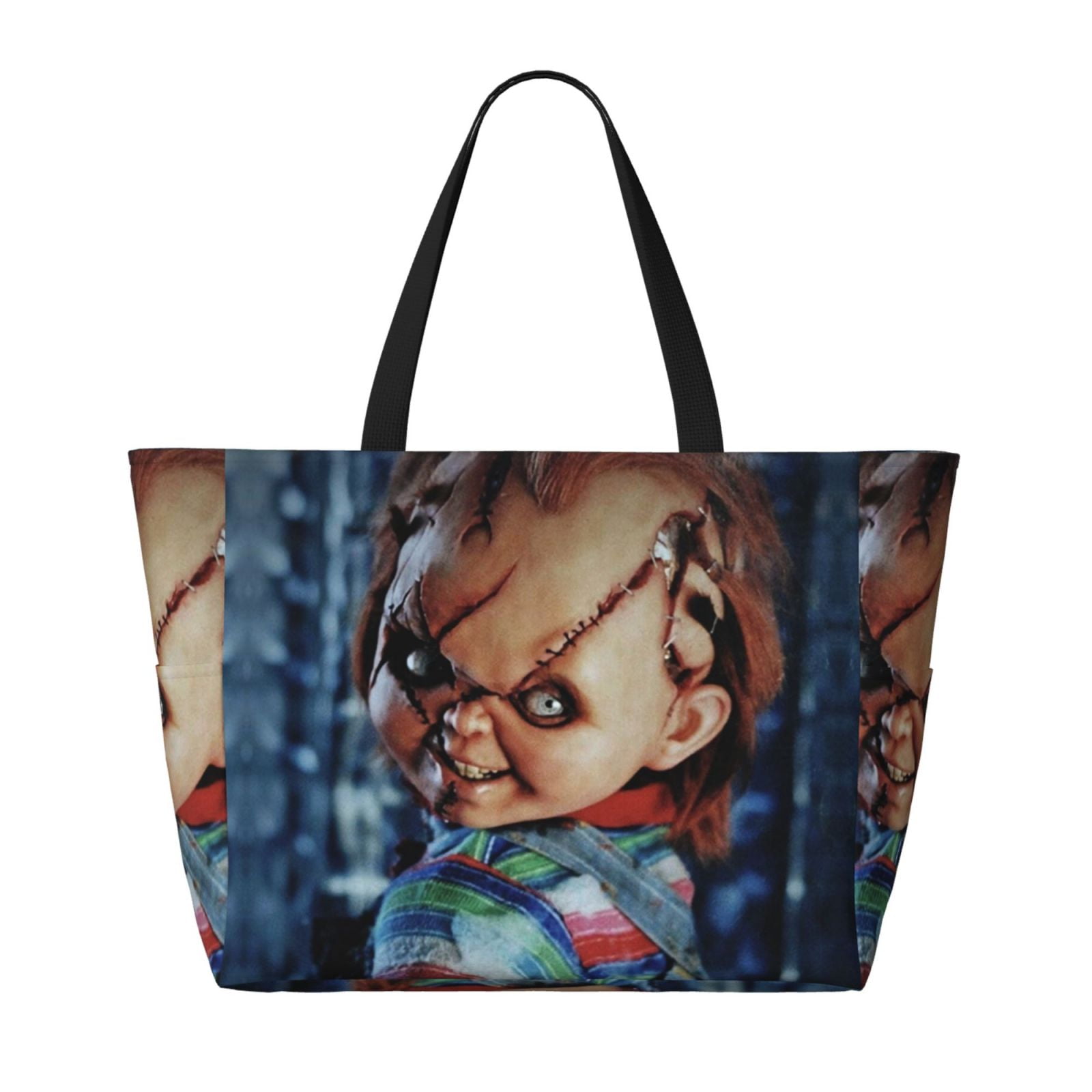 Chucky Beach Bag Large Capacity Travel Foldable Gym Tote Bag for Travel ...