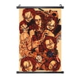 Chucky Black Plastic Shaft Hanging Poster Decor Canvas Wall Hanging ...