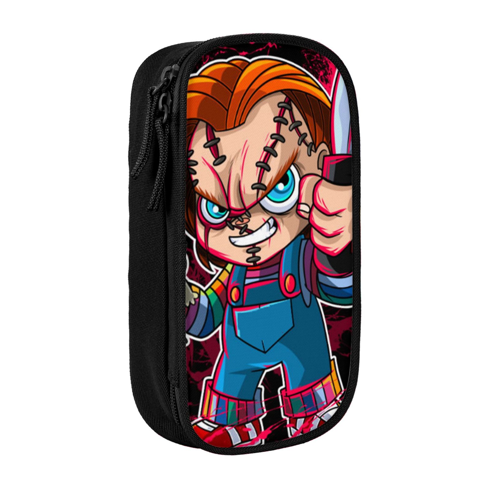 Chucky Blood Toy Pencil Case Large Capacity Pencilcase Double-layer Pen ...
