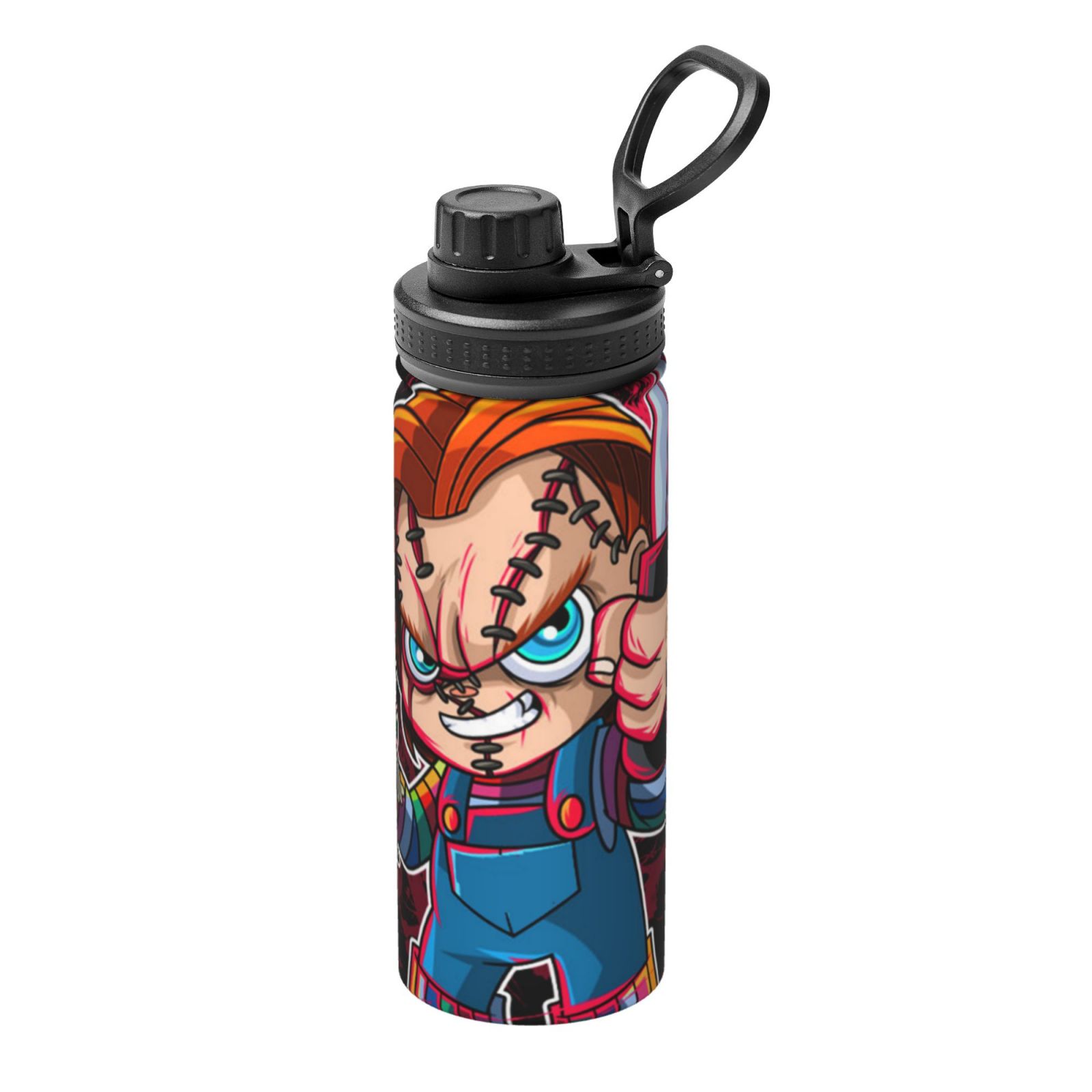 Chucky Blood Toy Unisex Sports Insulated Water Bottles Kettle Stainless ...