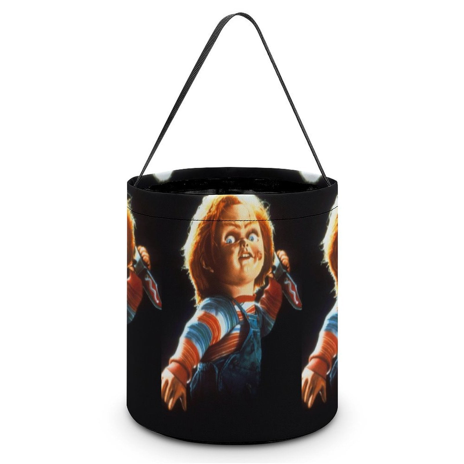 Chucky Candy Tote Bags Halloween Trick or Treat Bucket Bag Portable ...