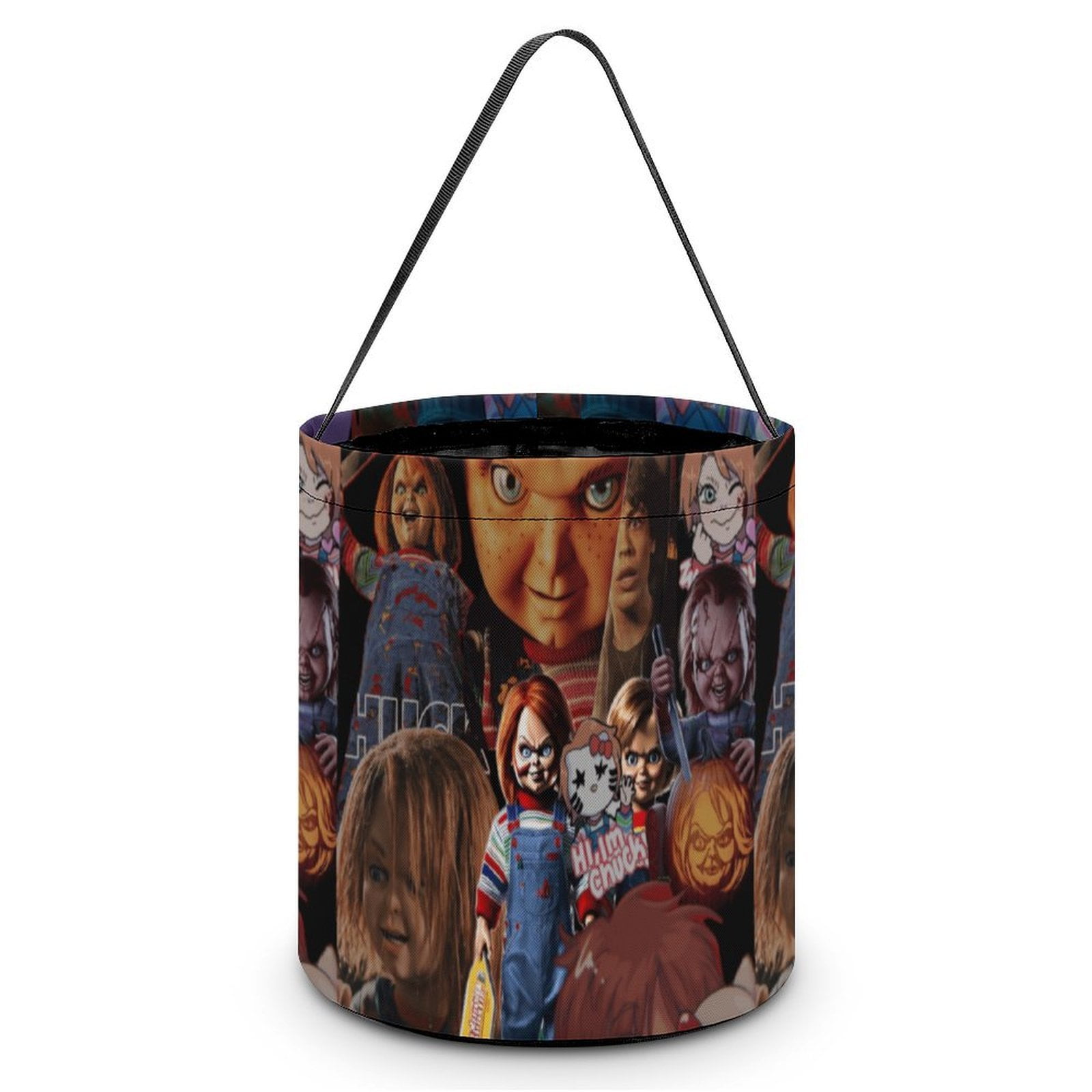Chucky Candy Tote Bags Halloween Trick or Treat Bucket Bag Portable ...
