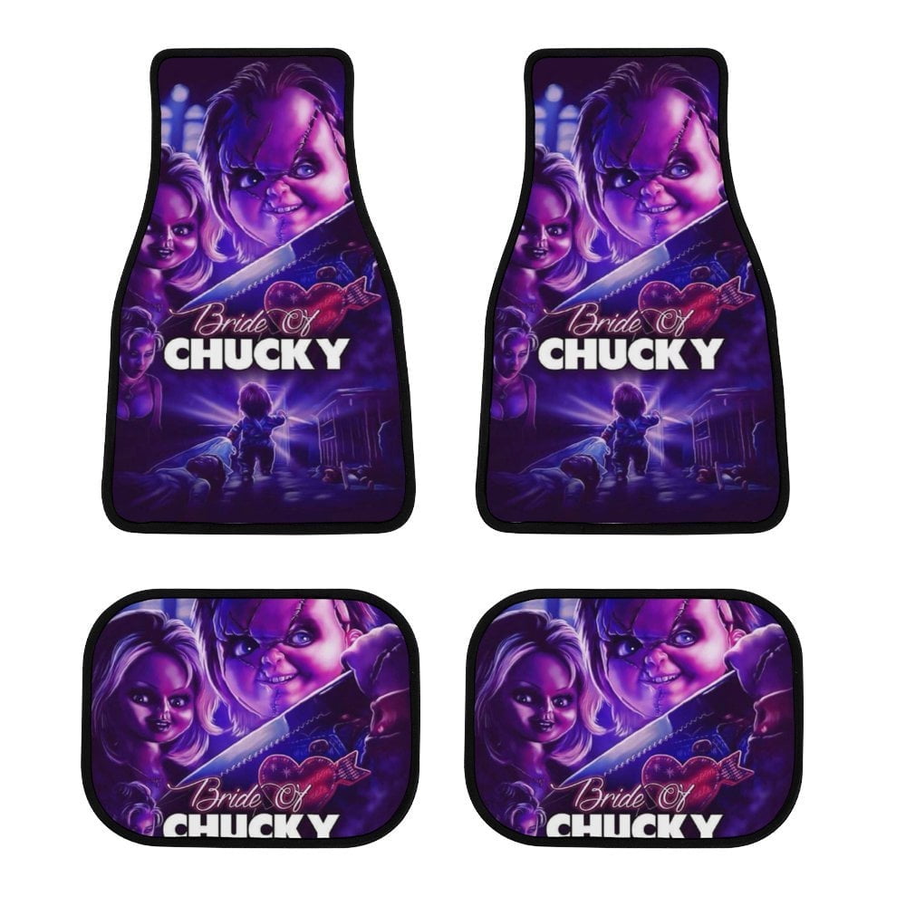 Chucky Car Floor Mat Set 4-Piece Front/Rear Auto Foot Mats Carpet ...