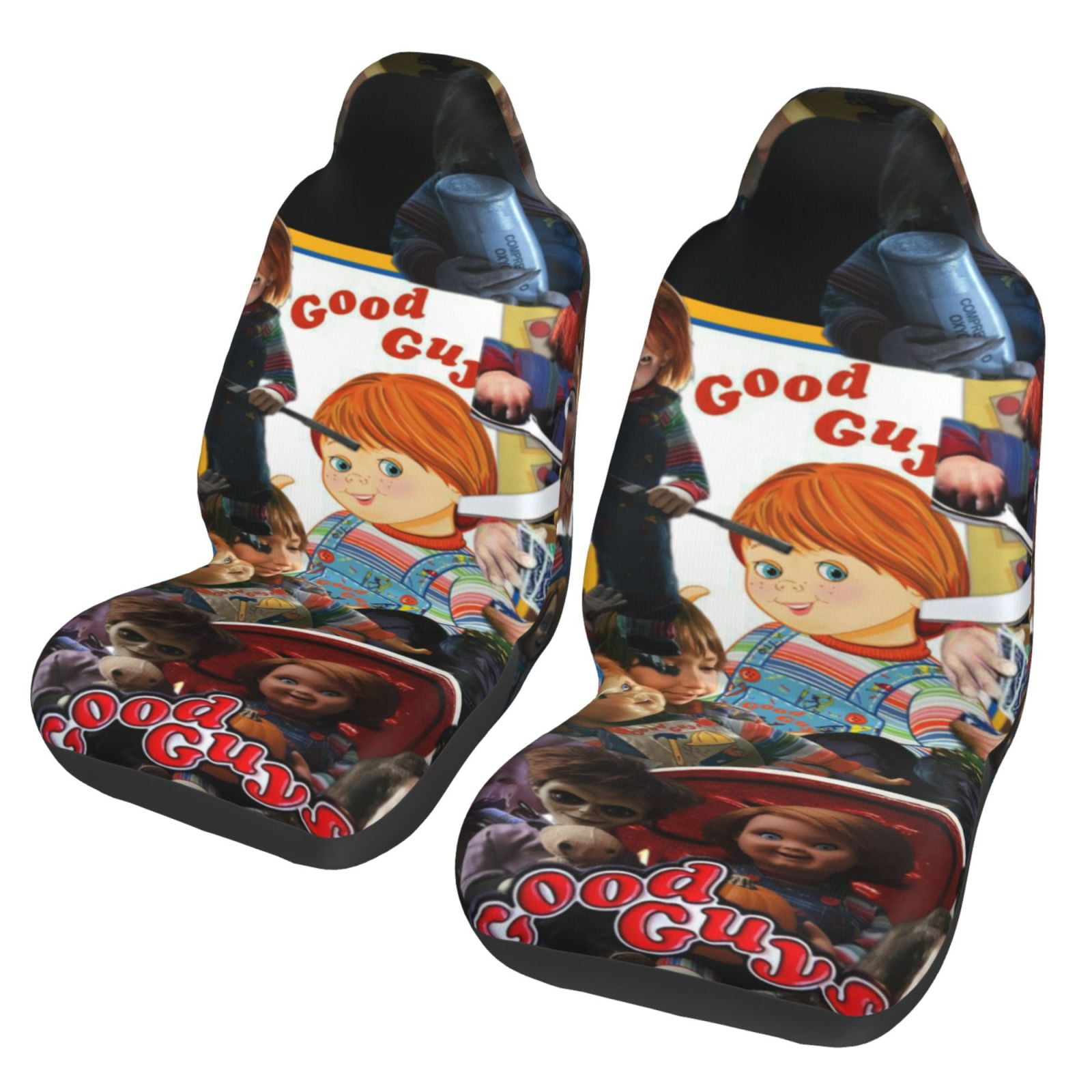 Chucky Car Seat Covers 2 Pack Cartoon Print Front Seat Covers Interior ...