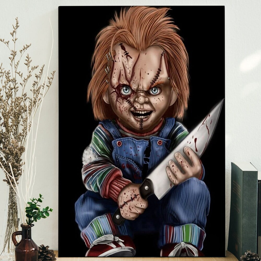 Chucky Cartoon Horror Poster, Chucky Poster, Child'S Play Movie Poster ...
