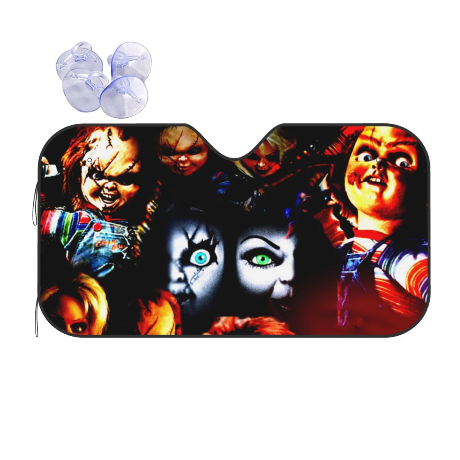 Universal Protection Chucky Character Auto Sunshade: Foldable Car ...