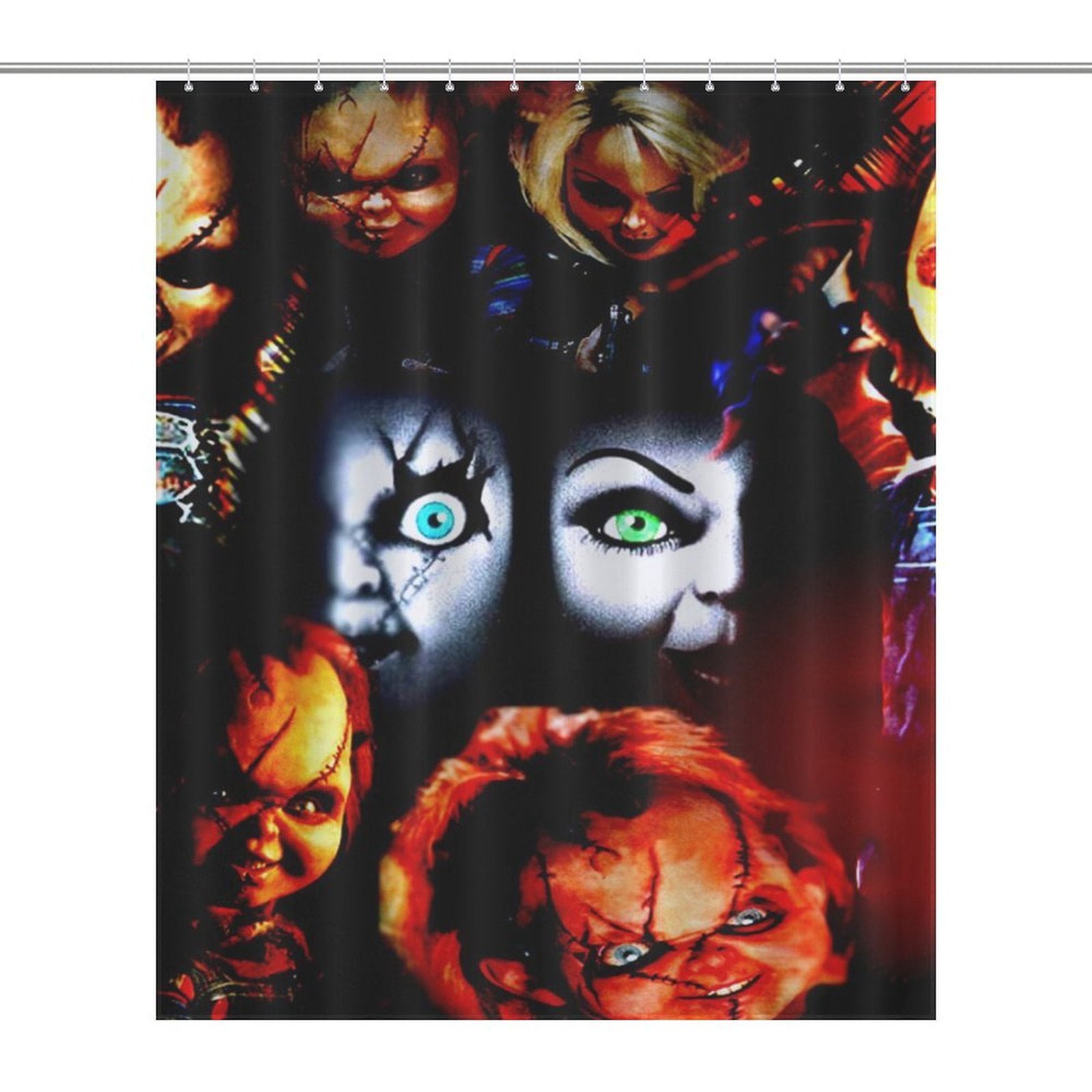 Chucky Character Shower Curtain Decor Bath Curtain Waterproof Polyester ...