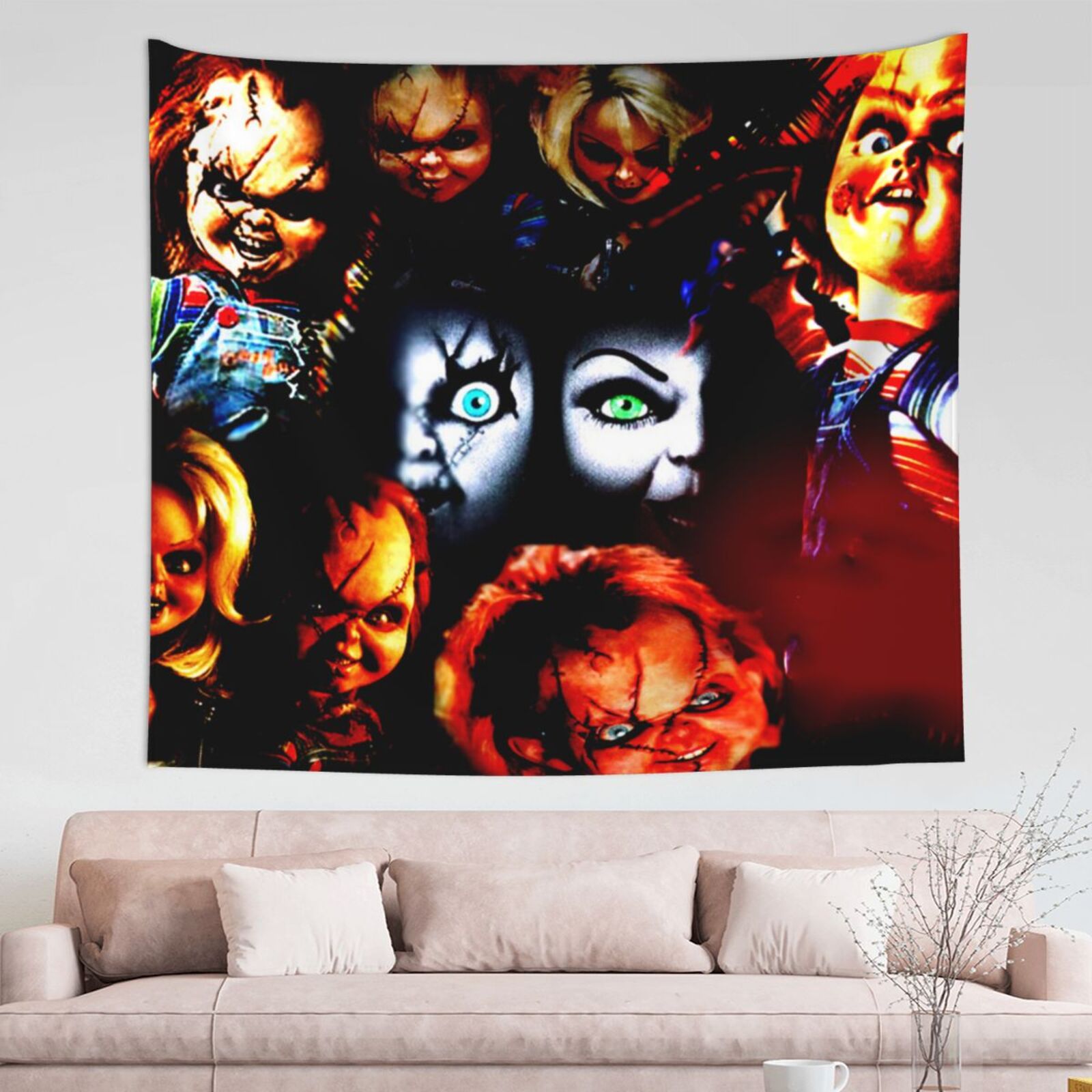 Chucky Character Tapestry Decor Luxury Wall Hanging Tapestries For ...
