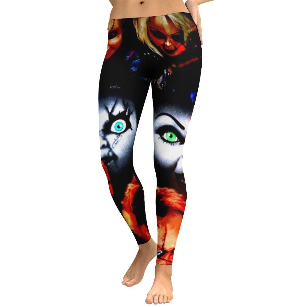Chucky Character Women's Yoga Pants High Waisted Tummy Control Non See ...