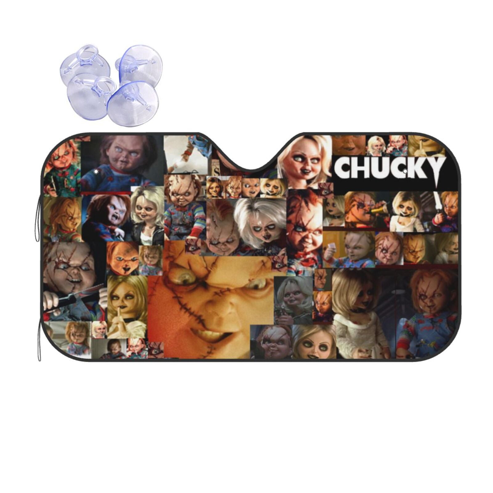 Chucky Characters Fashion Car Sunshade UV Rays Sun Visor Protector ...