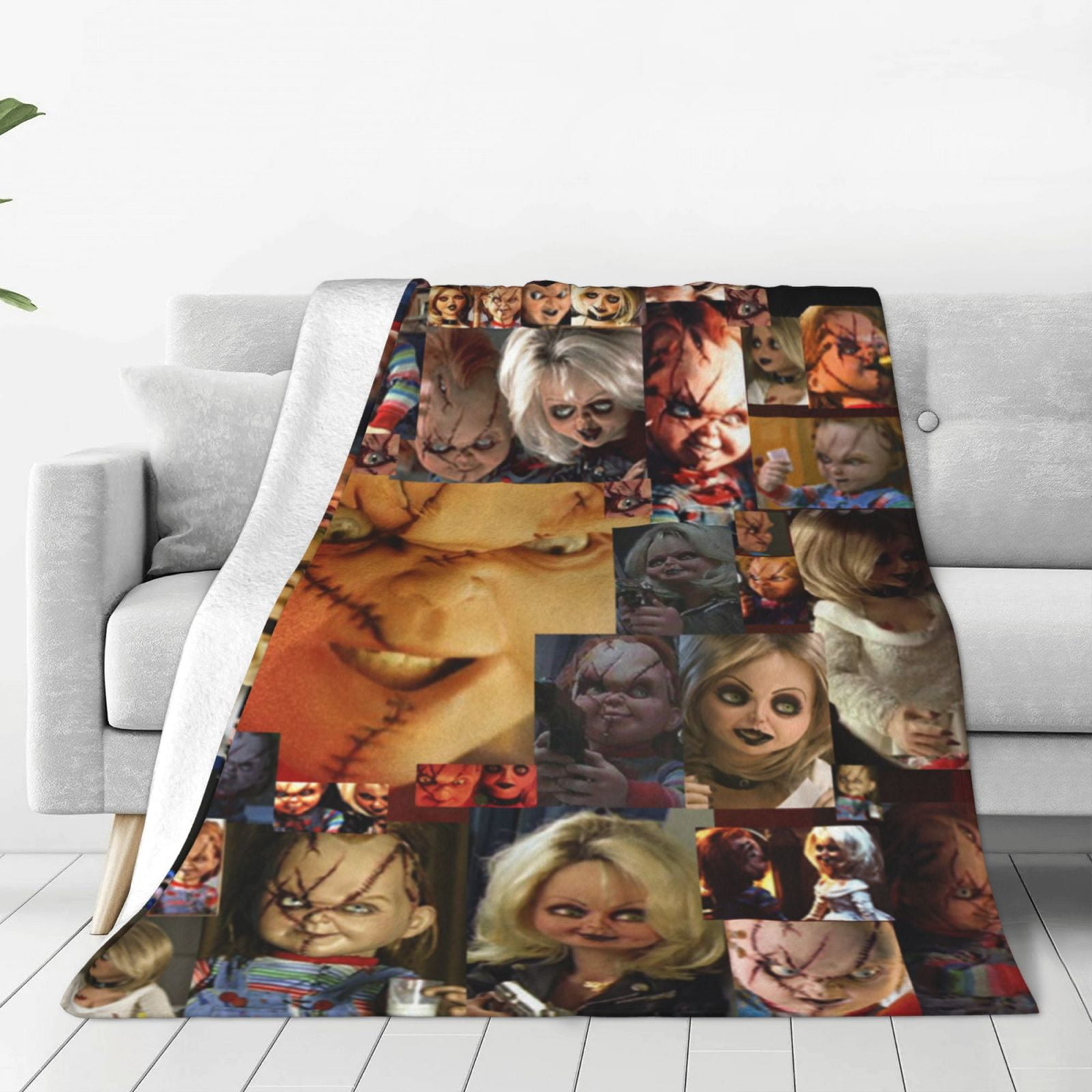 Chucky Characters Flannel Blanket Cozy Ultra-Soft Micro Fleece Flannel ...