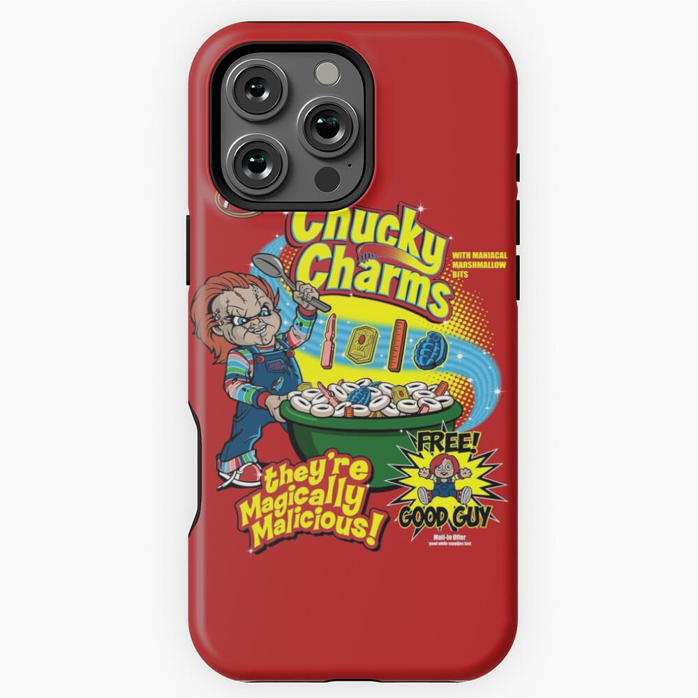 Chucky Charms Horror Pop Art Illustration iPhone Case 17 to 11 Pro Max ...
