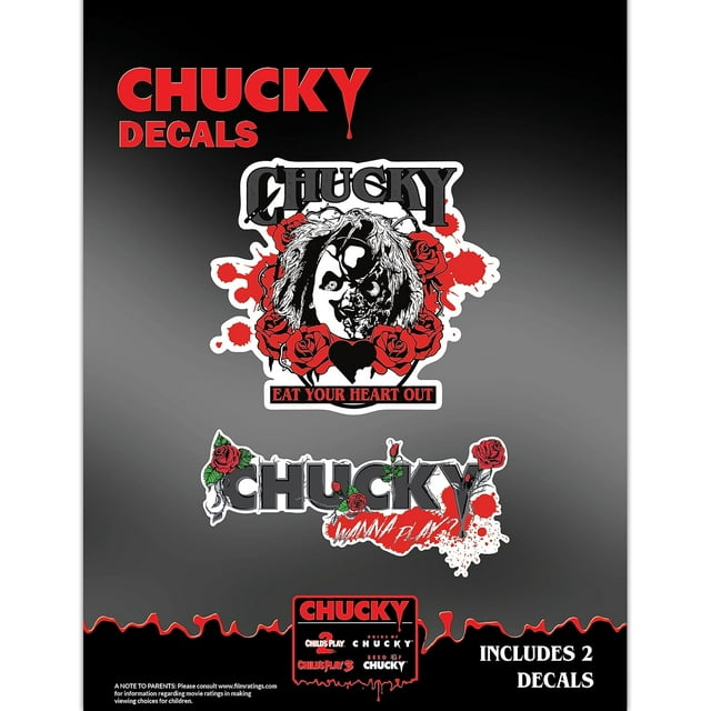 Chucky Child's Play Decals - Set of 2 Vinyl Stickers for Car Tumbler ...
