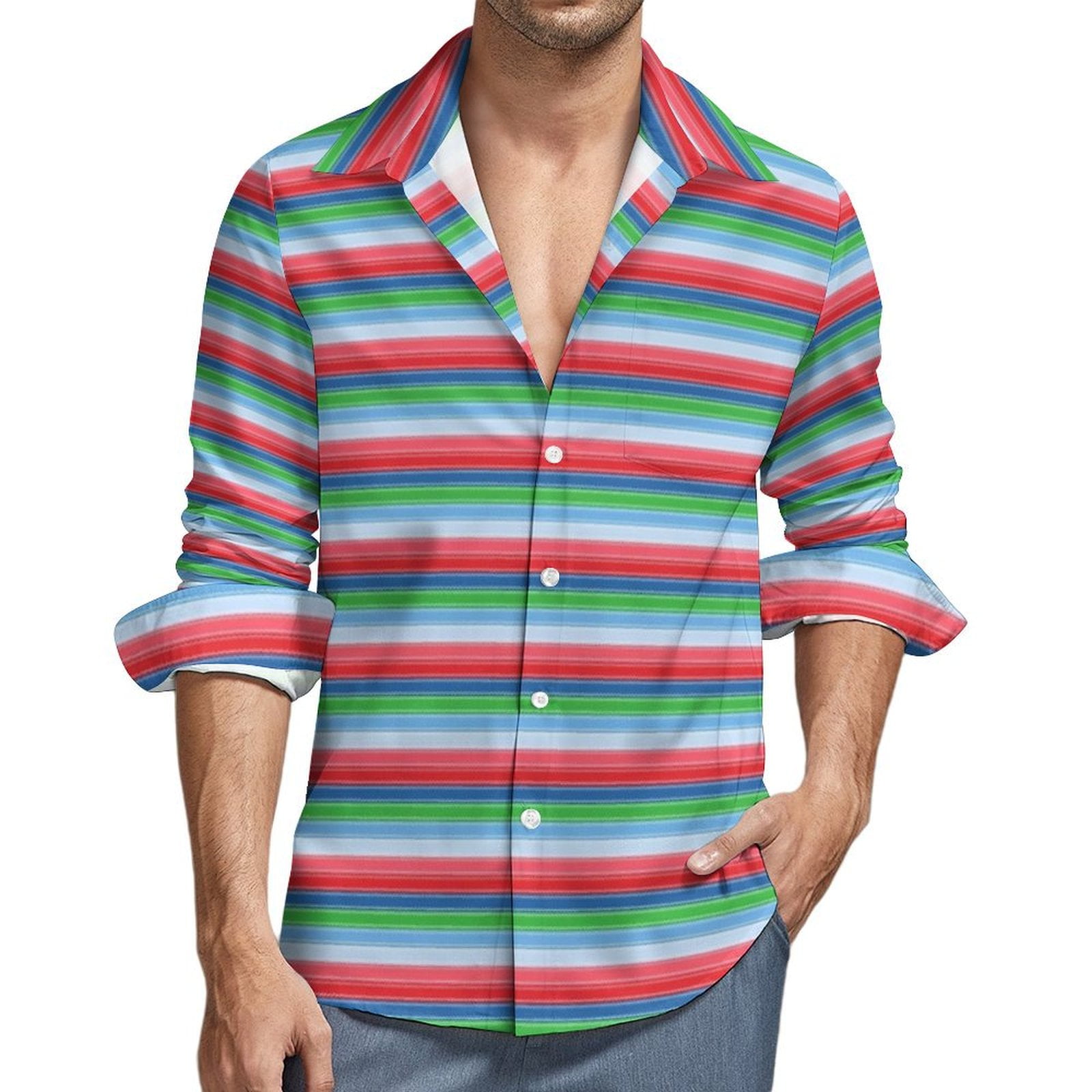 Chucky Child's Play Good Guys Pattern Hawaiian Shirt for Men Long ...