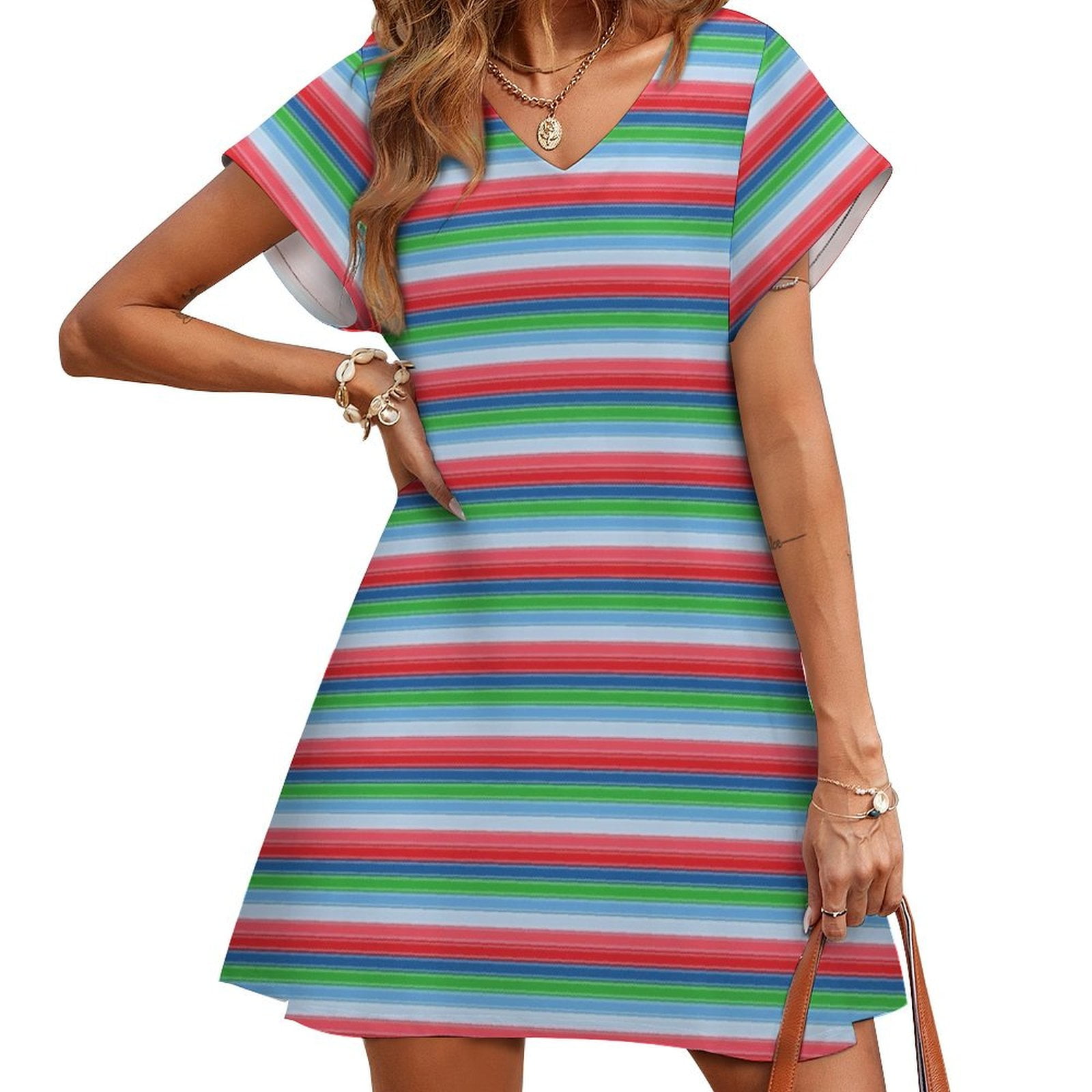 Chucky Child's Play Good Guys Pattern Ladies Summer Short Sleeve ...