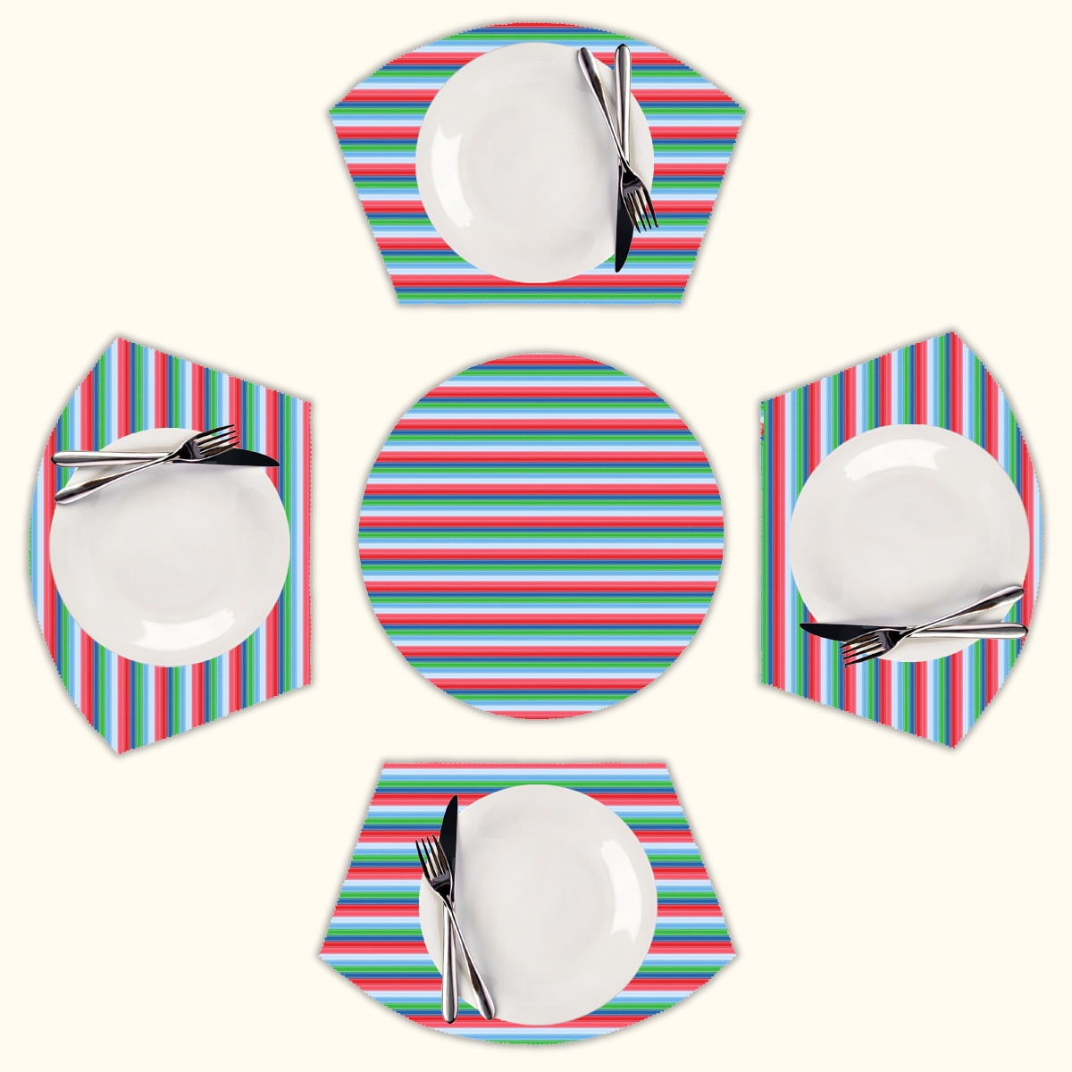 Chucky Child's Play Good Guys Pattern Round Table Placemats Set Of 5 ...