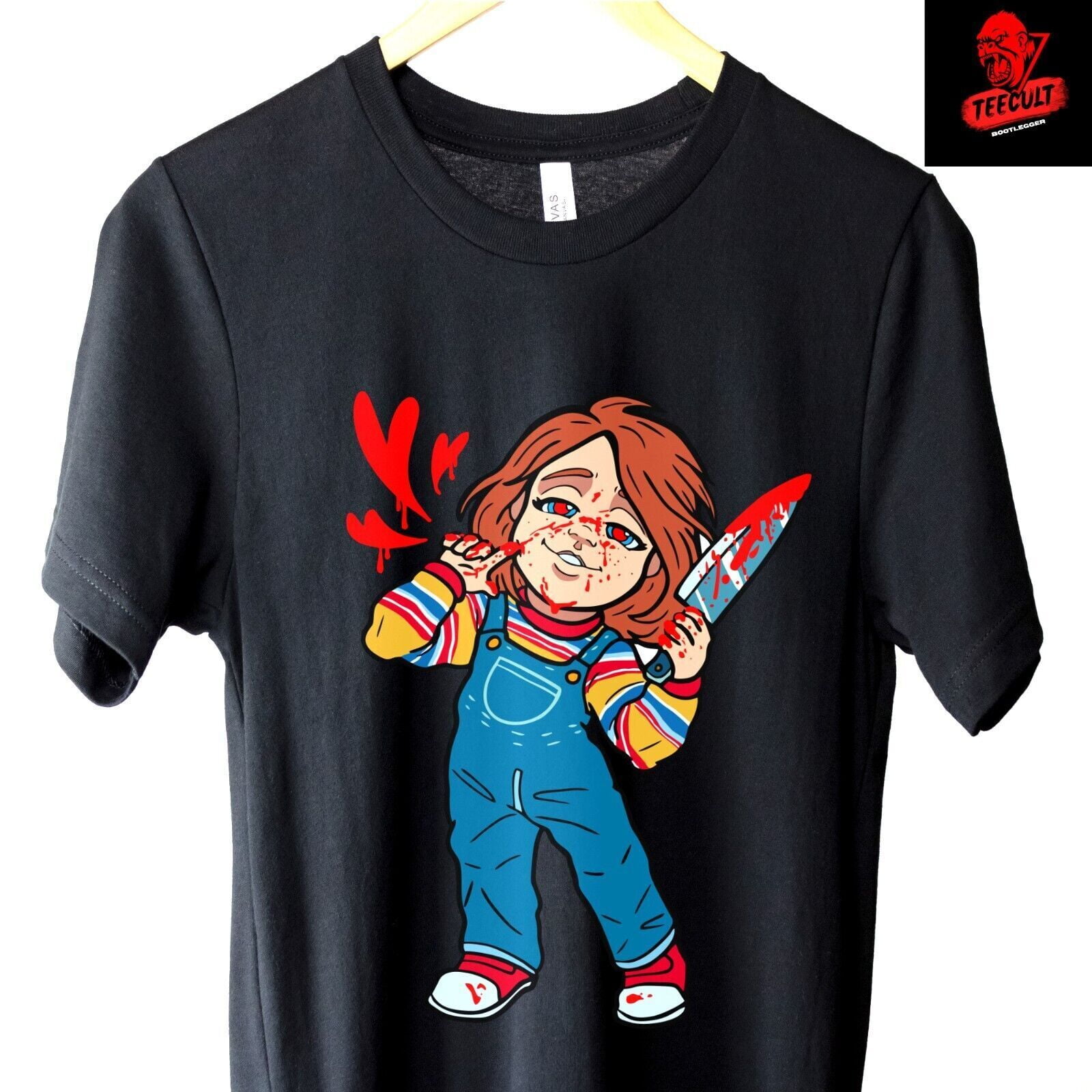 Chucky "Child's Play" Horror Movie Halloween Unisex Cotton T-Shirt S ...