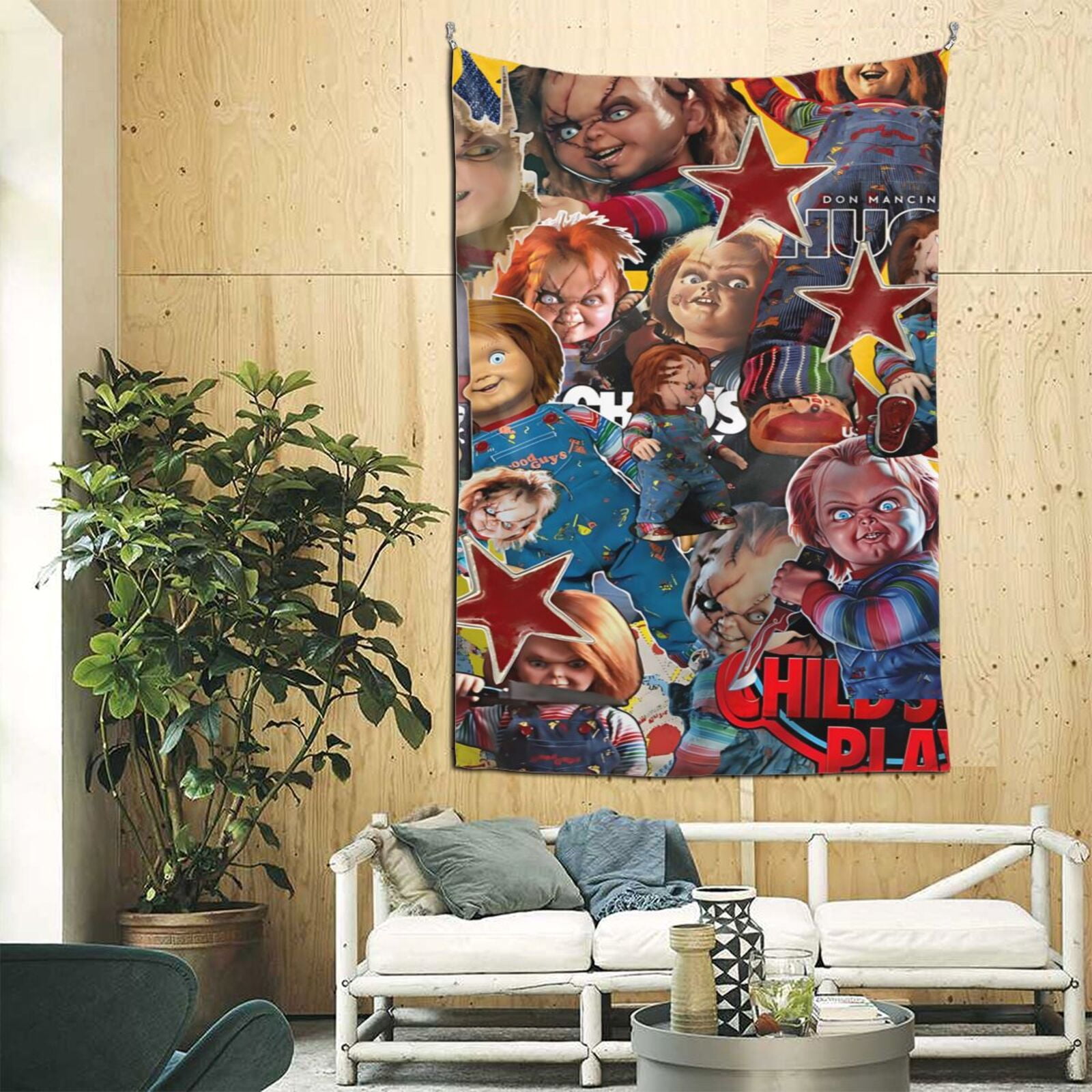 Chucky Children'S Tapestry Horror Tapestry Decoration, Chucky Decor ...