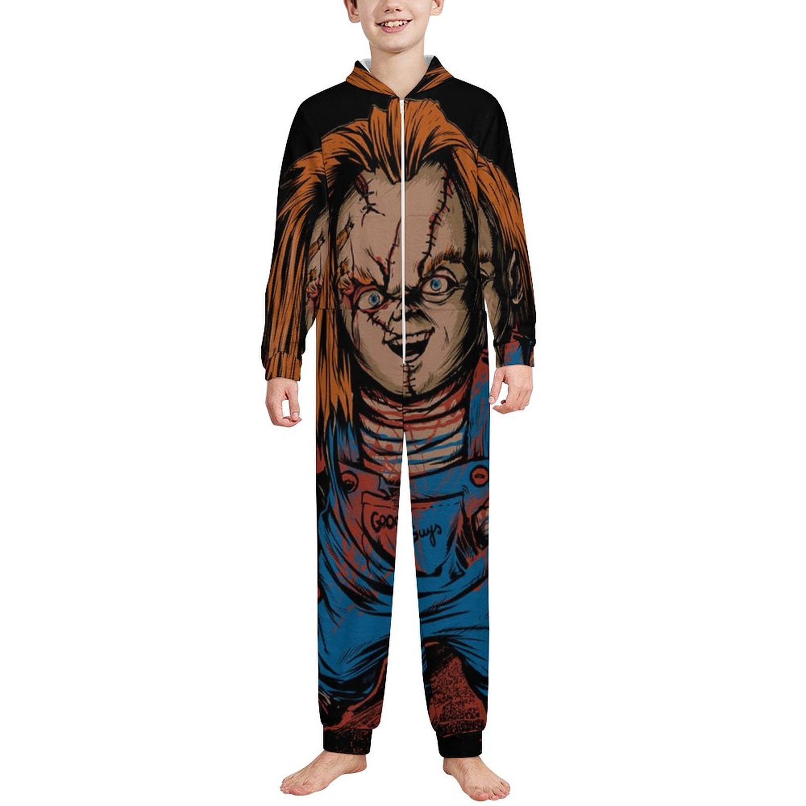 Chucky Children's Home Jumpsuit Pajamas for Boys Girls Onesie Cartoon ...