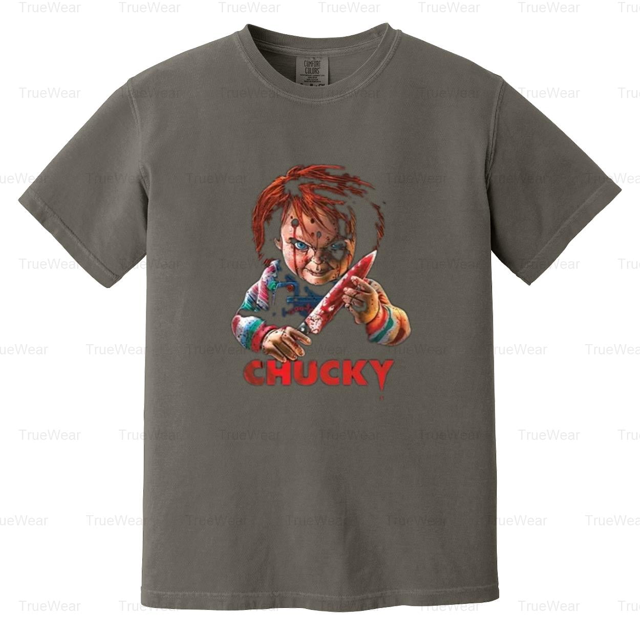 Chucky, Childs Play, 90s Halloween Horror Movie, Vintage, Slasher, Doll Comfort Color T-Shirt ...