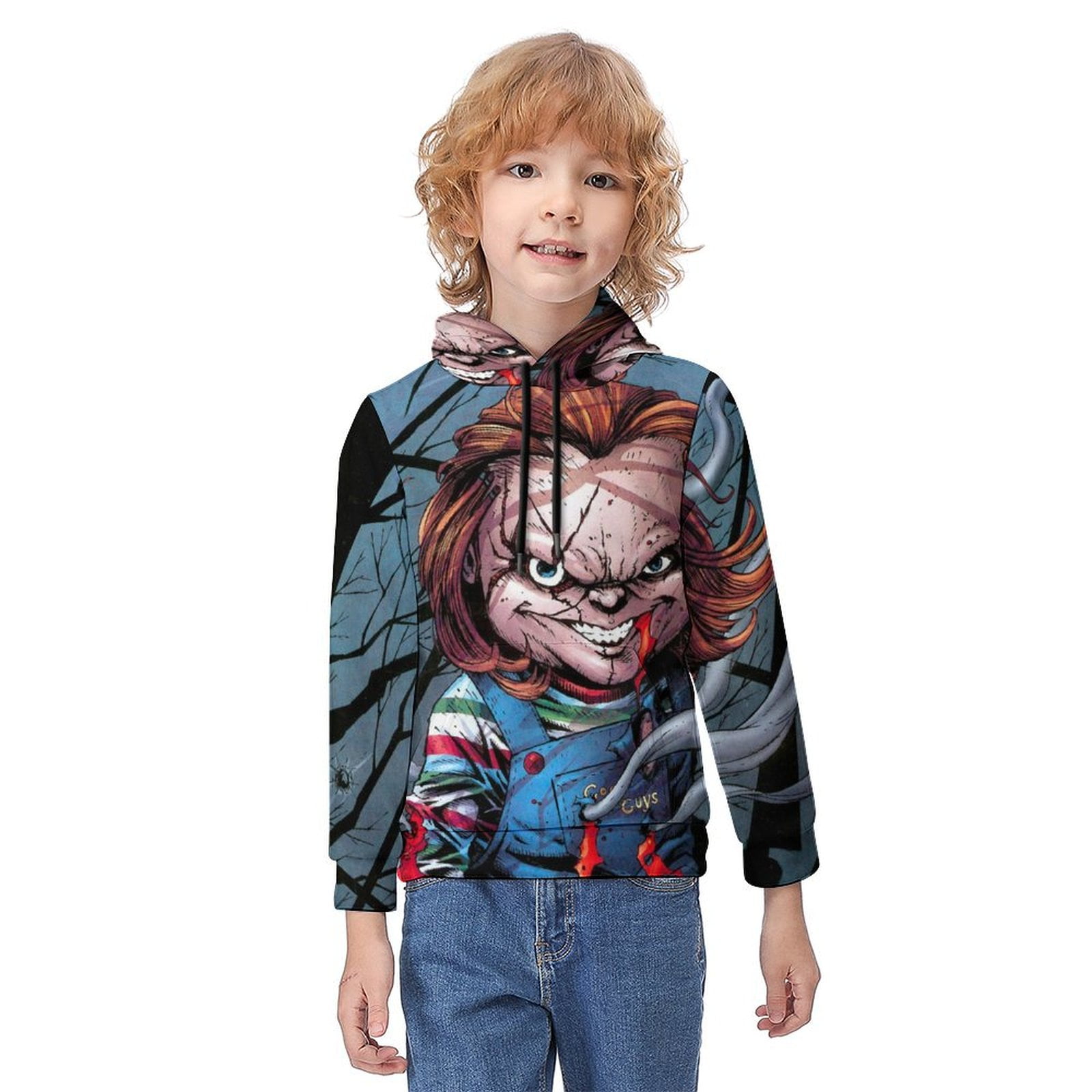Chucky Childs Play Character Kid's Hoodies Sweatshirt Novelty Fashion ...
