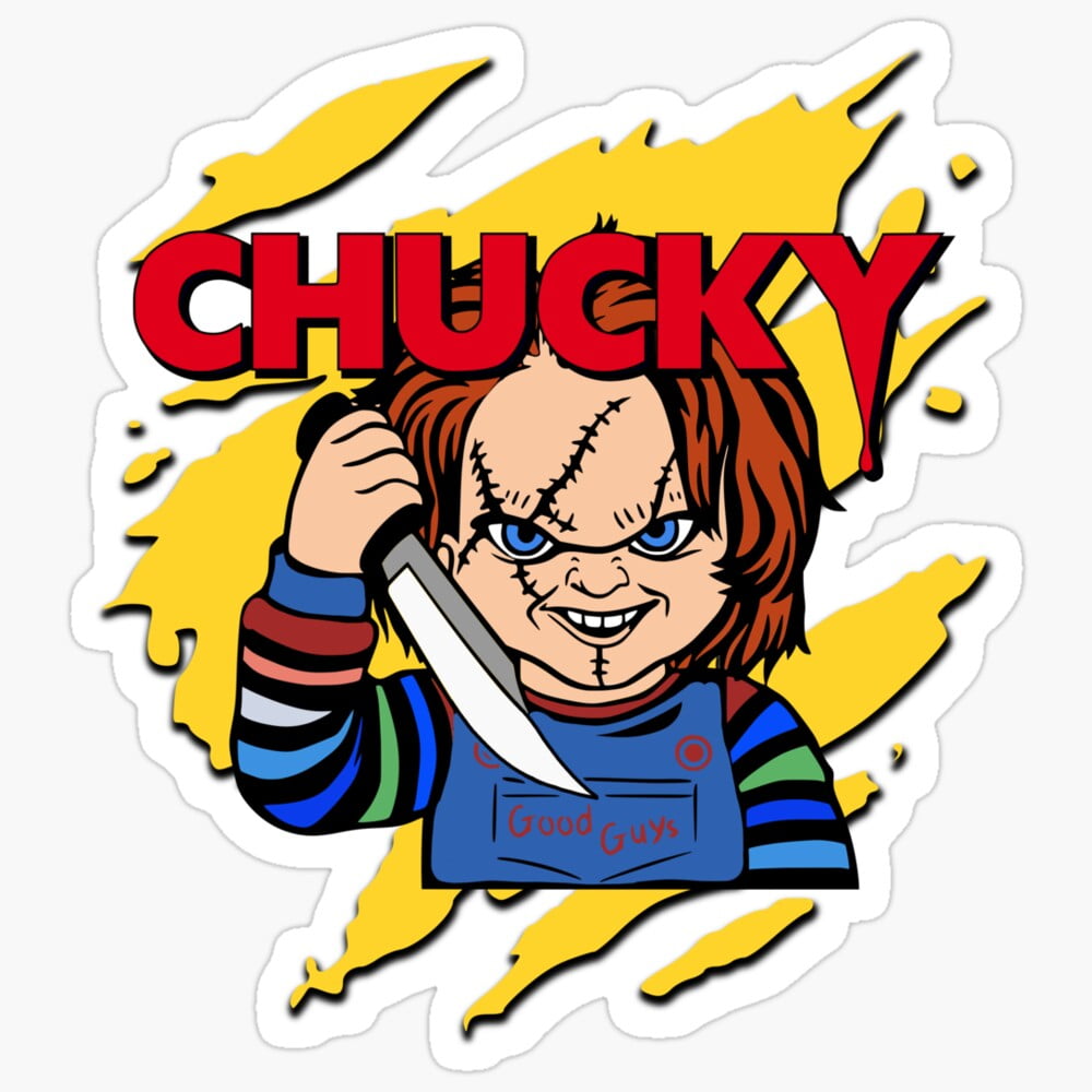 Chucky Childs Play Doll Sticker Phone Decal Water Bottle Stickers Car ...
