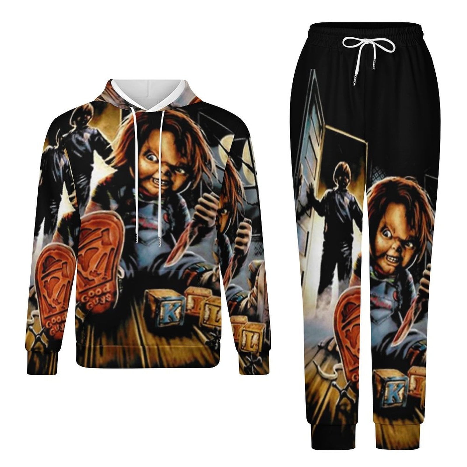 Chucky Childs Play Poster Adult Hoodies And Sweatpants Set Sweatshirts ...