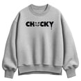 Chucky - Chucky Face Logo - Women's Oversized Fleece Crew Sweatshirt ...