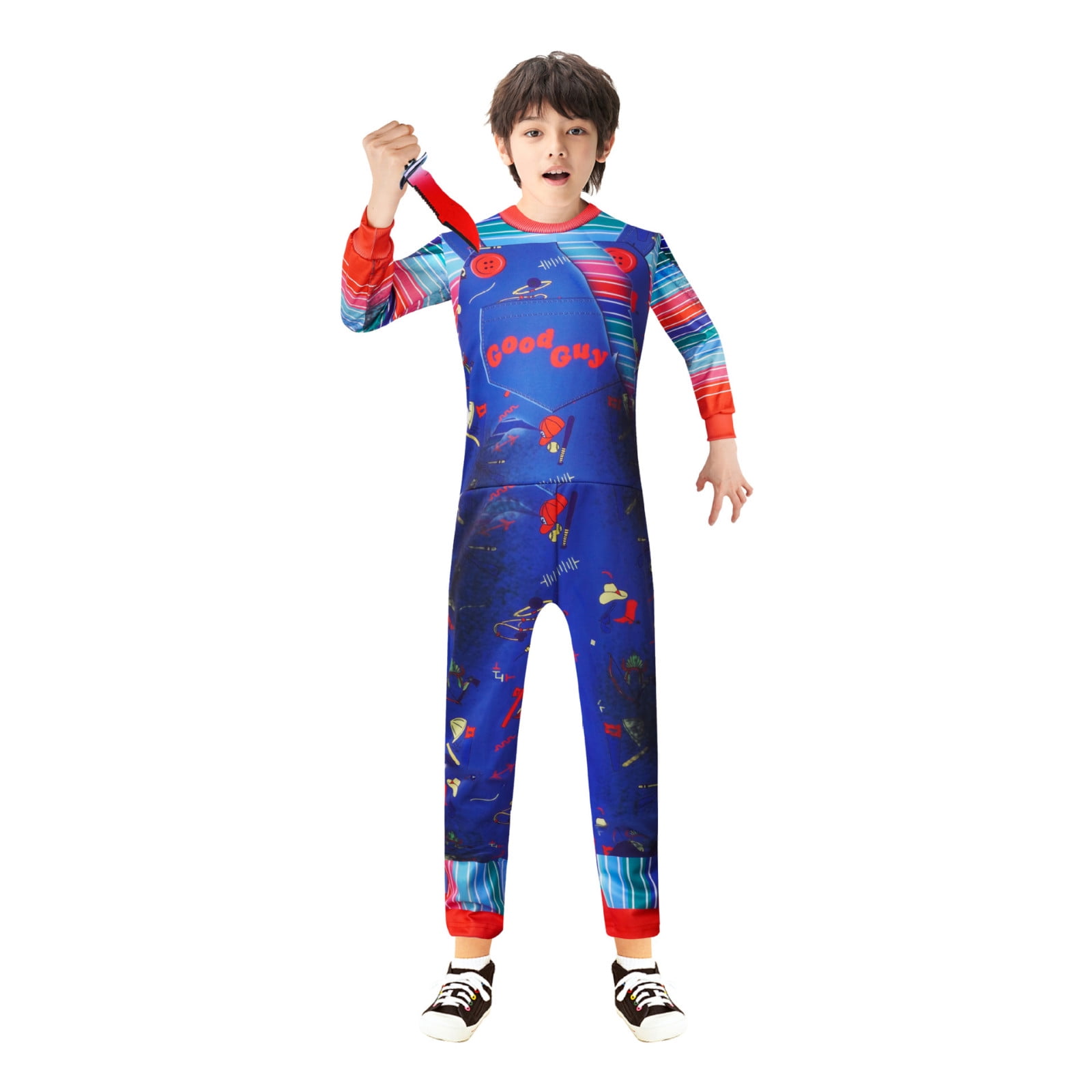 Chucky Clothes Halloween Outfits Kids, Horror Movie Chucky Outfit ...